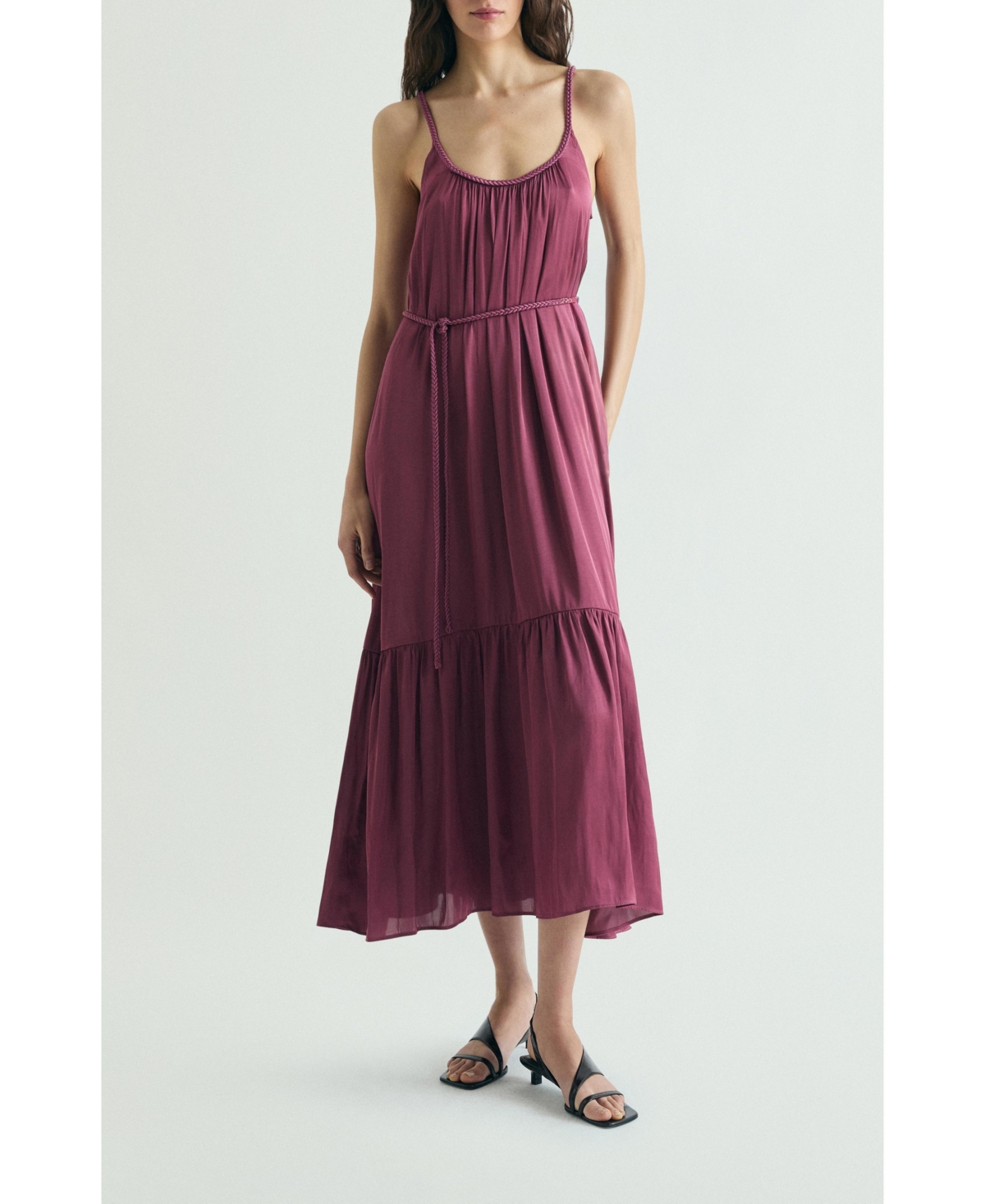 Click here for Scalpers Womens Braided Straps Maxi Scoop-Neck Dre... prices