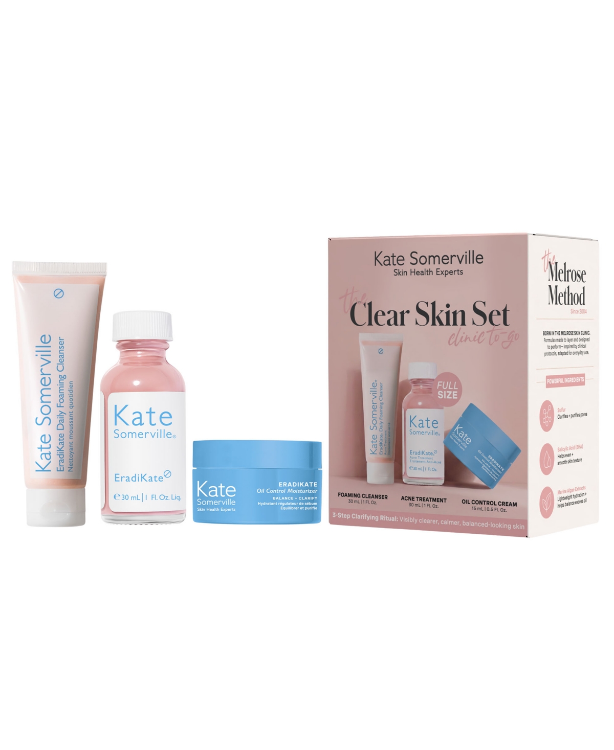 Click here for Kate Somerville 3-Piece The Clear Skin Set prices