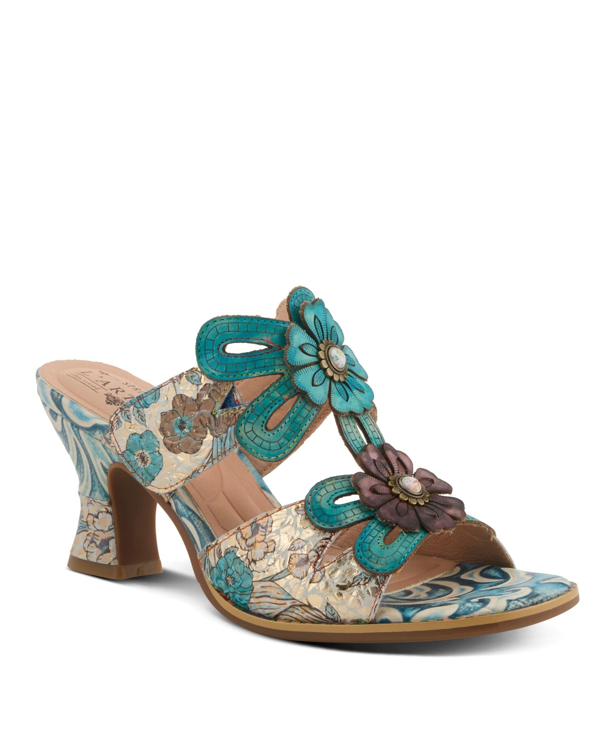 Click here for LArtiste Womens Spring Step Alania Sandal - Turquo... prices