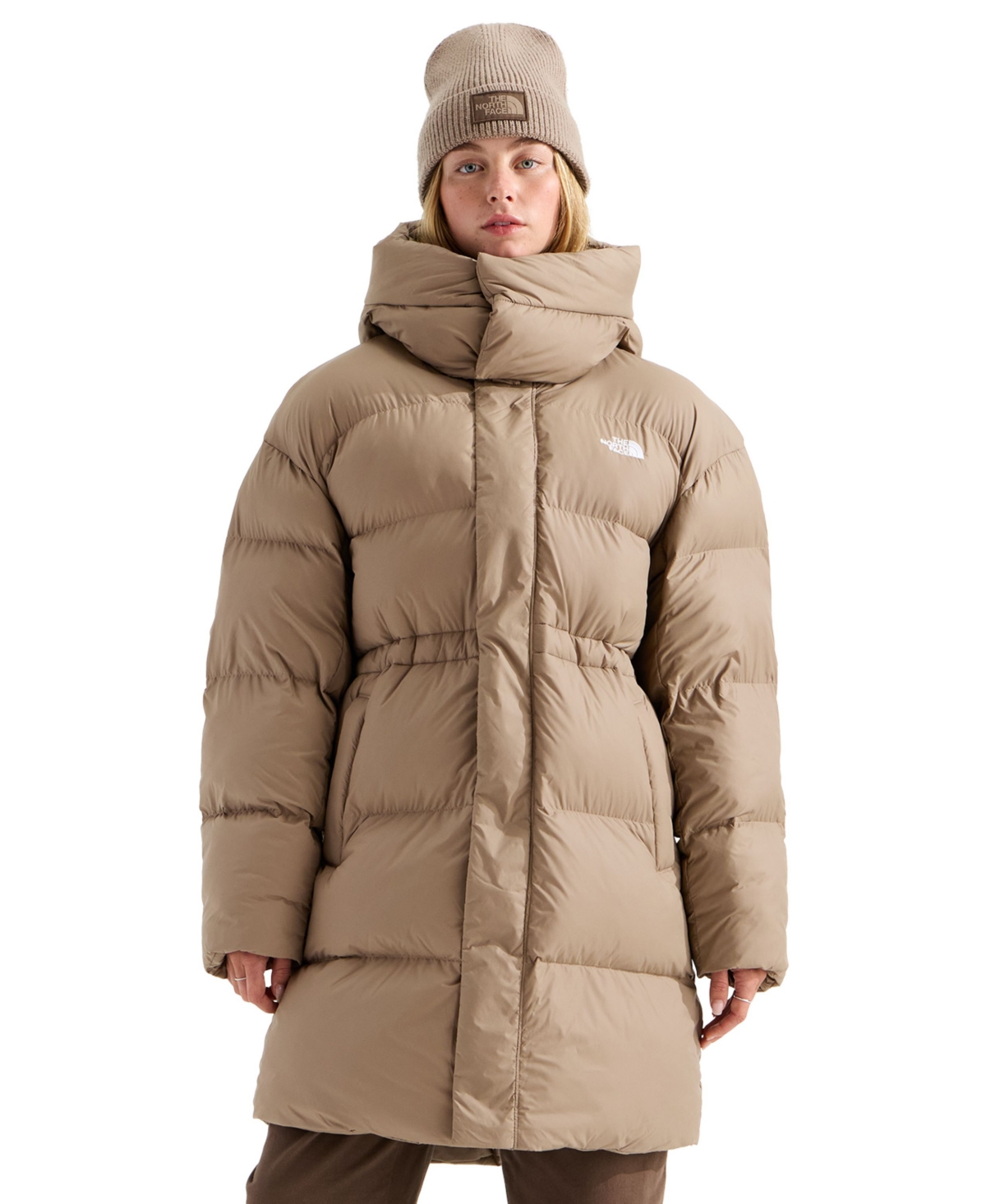 Click here for The North Face Womens Oversized Puffer Parka Jacke... prices