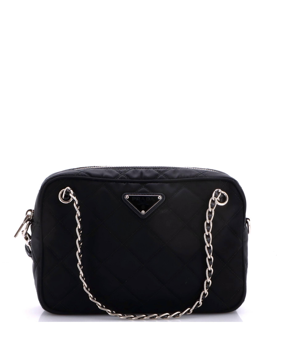 Click here for Pre-Owned Prada Small Camera Bag Quilted Tessuto -... prices