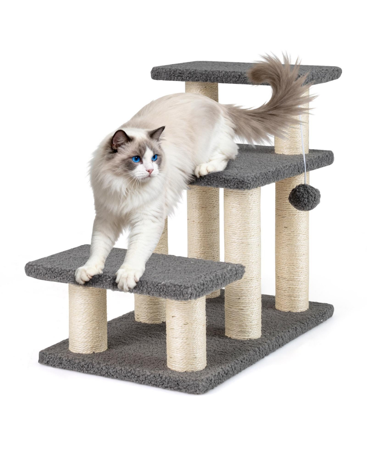 Click here for Gymax 2-in-1 Cat Tree Tower Pet Steps With Scratch... prices