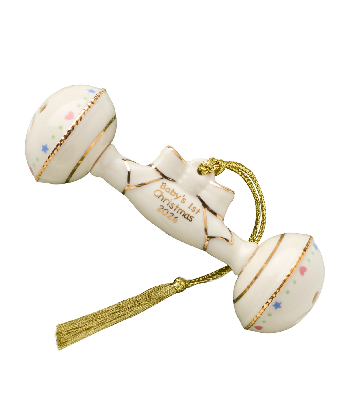 Click here for Lenox 2026 Babys 1st Christmas Rattle Ornament - W... prices