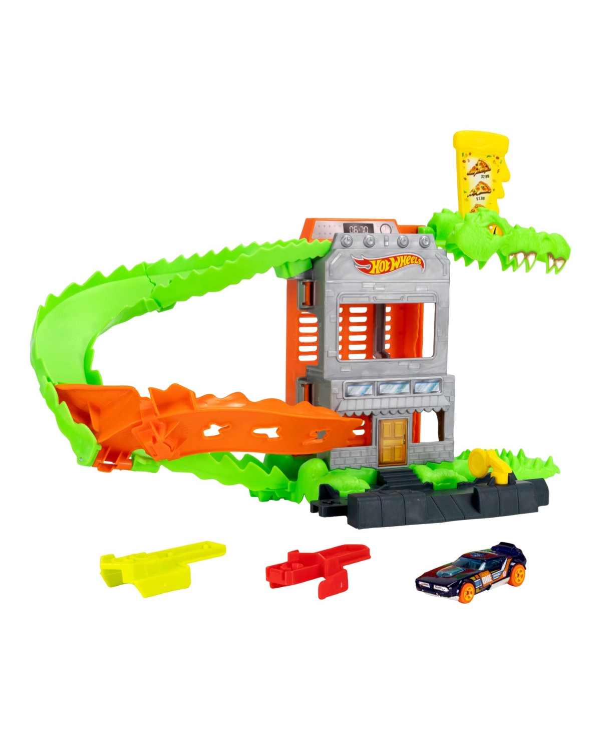 Click here for Hot Wheels 1:64 Scale City Croc Pizza Attack Plays... prices