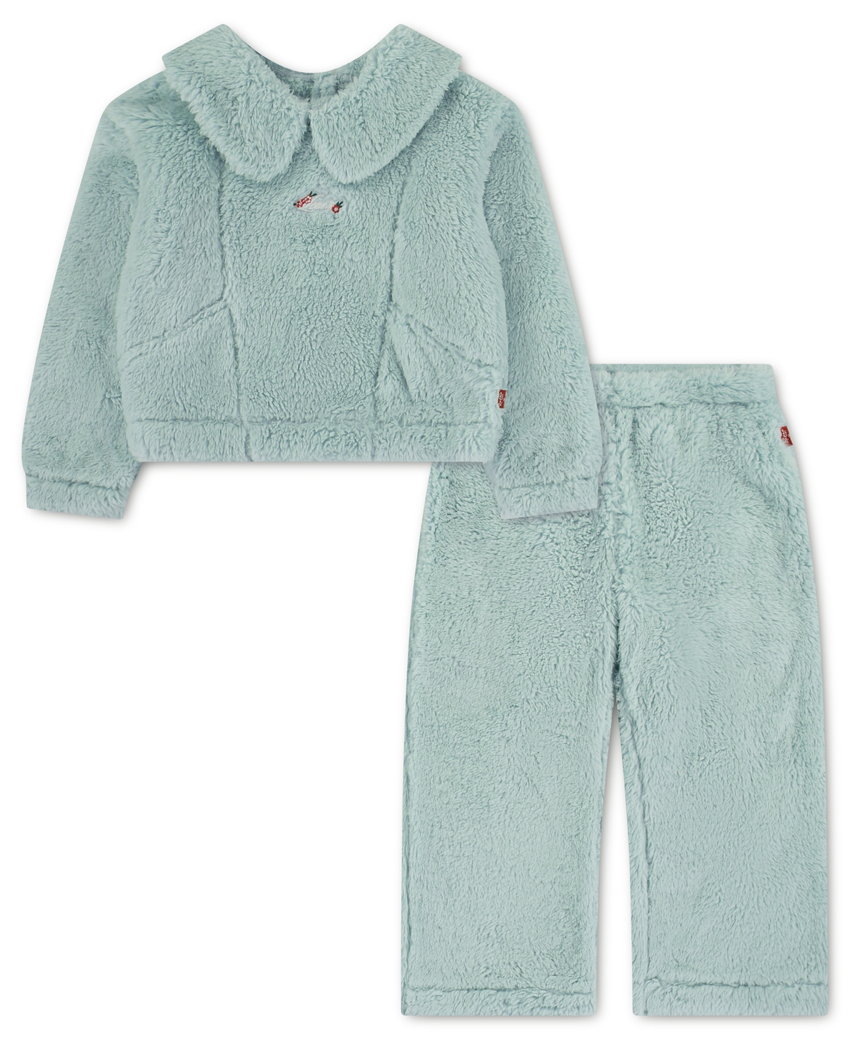 Click here for Levis Toddler Girls 2T-4T Sherpa Top and Knit Pant... prices