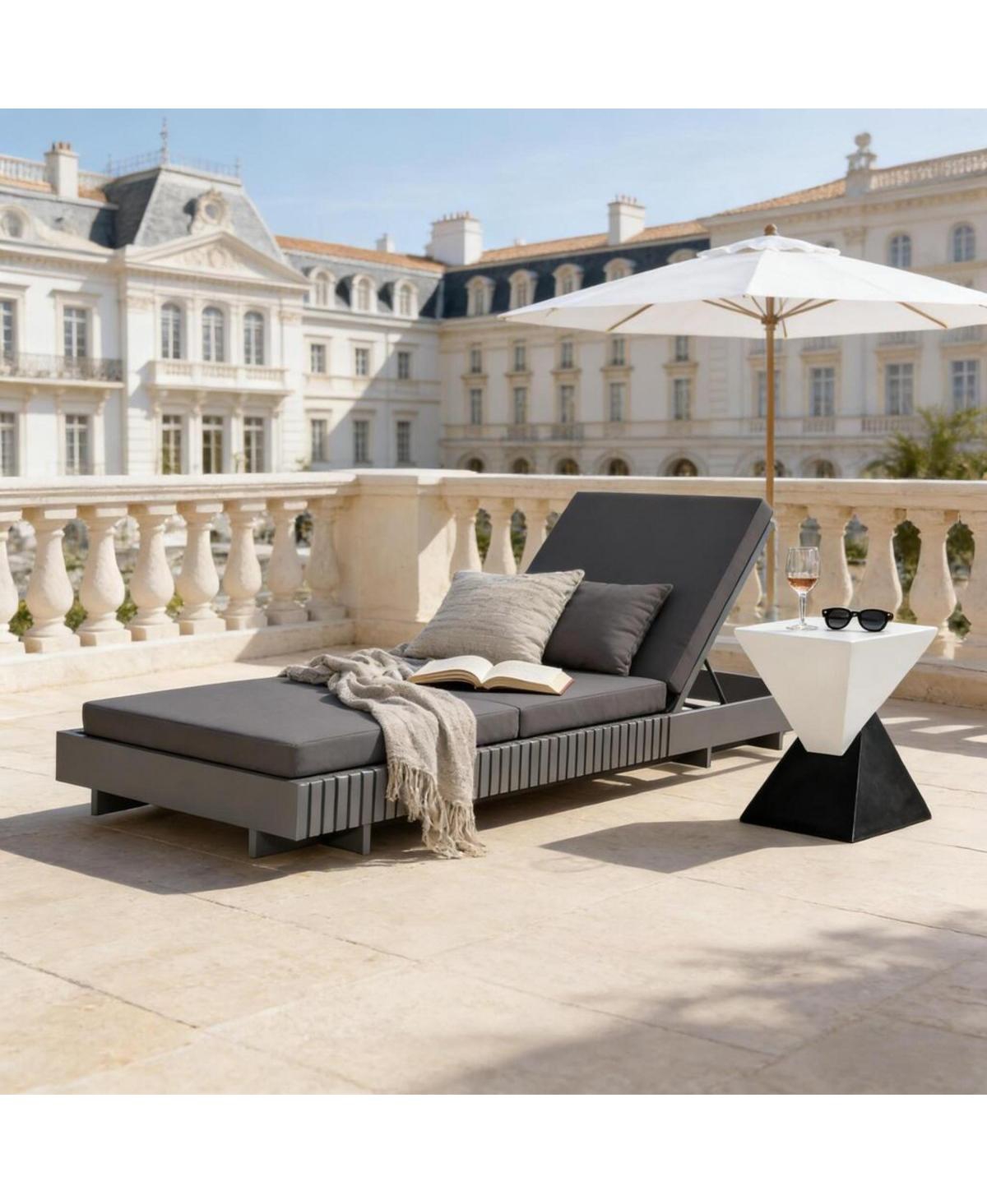 Click here for Asagikoiai Acacia Wood Outdoor Chaise Lounge  Adju... prices