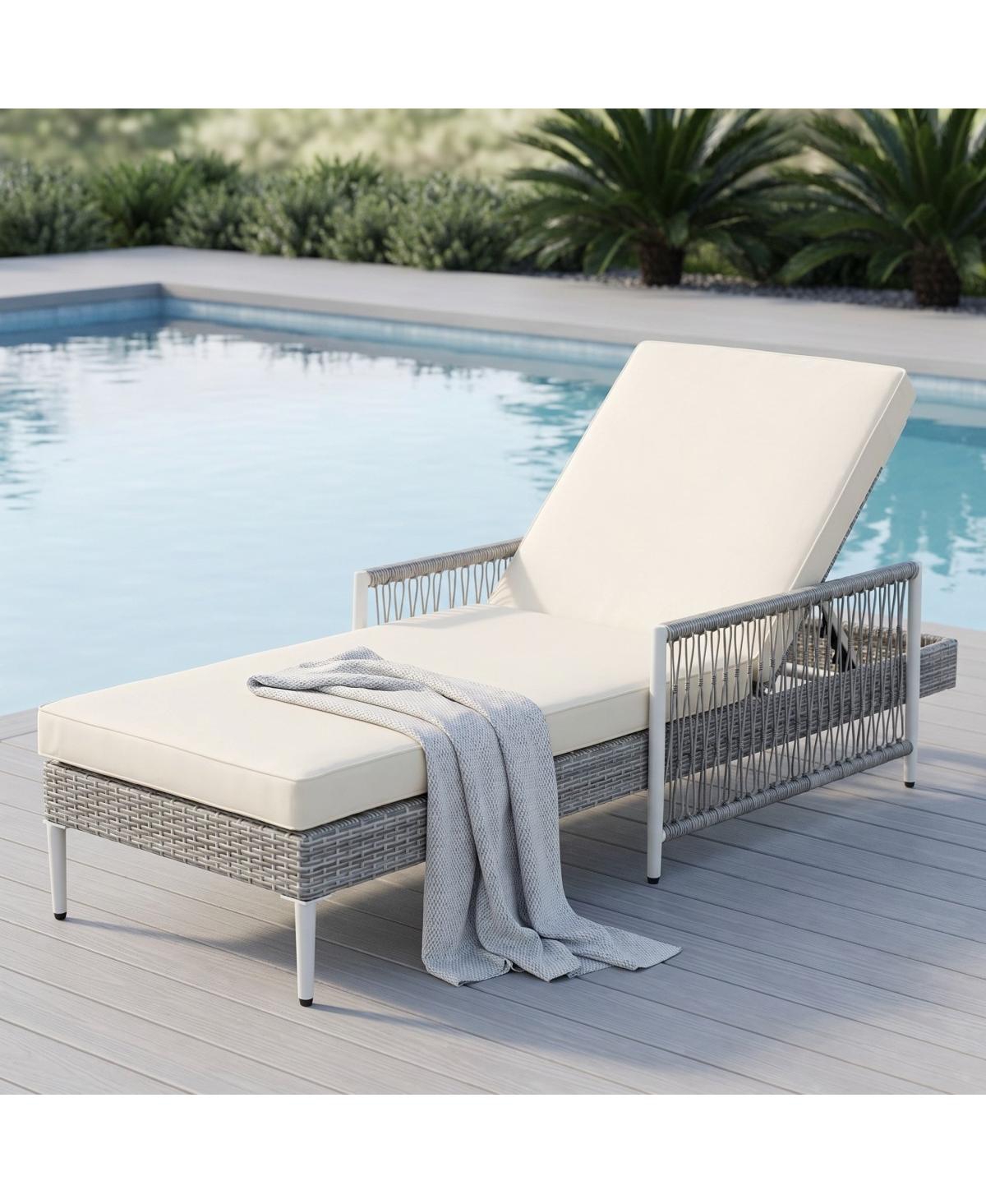 Click here for Asagikoiai Patio Pe Rattan Lounge Chair  6-Positio... prices