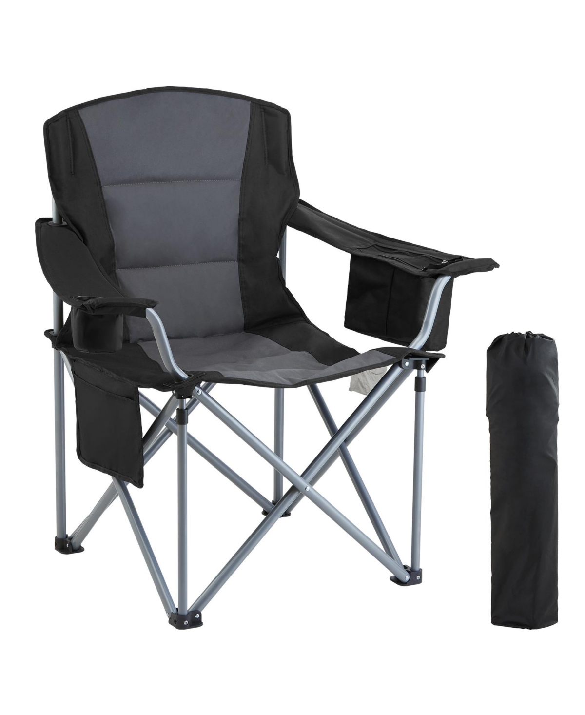 Click here for Sevorley Oversized Padded Camping Folding Chair wi... prices
