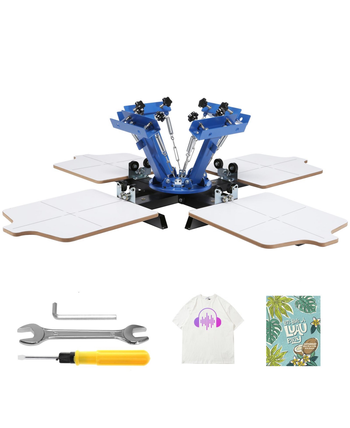 Click here for Sevorley 4 Color 4 Station Silk Screen Printing Pr... prices