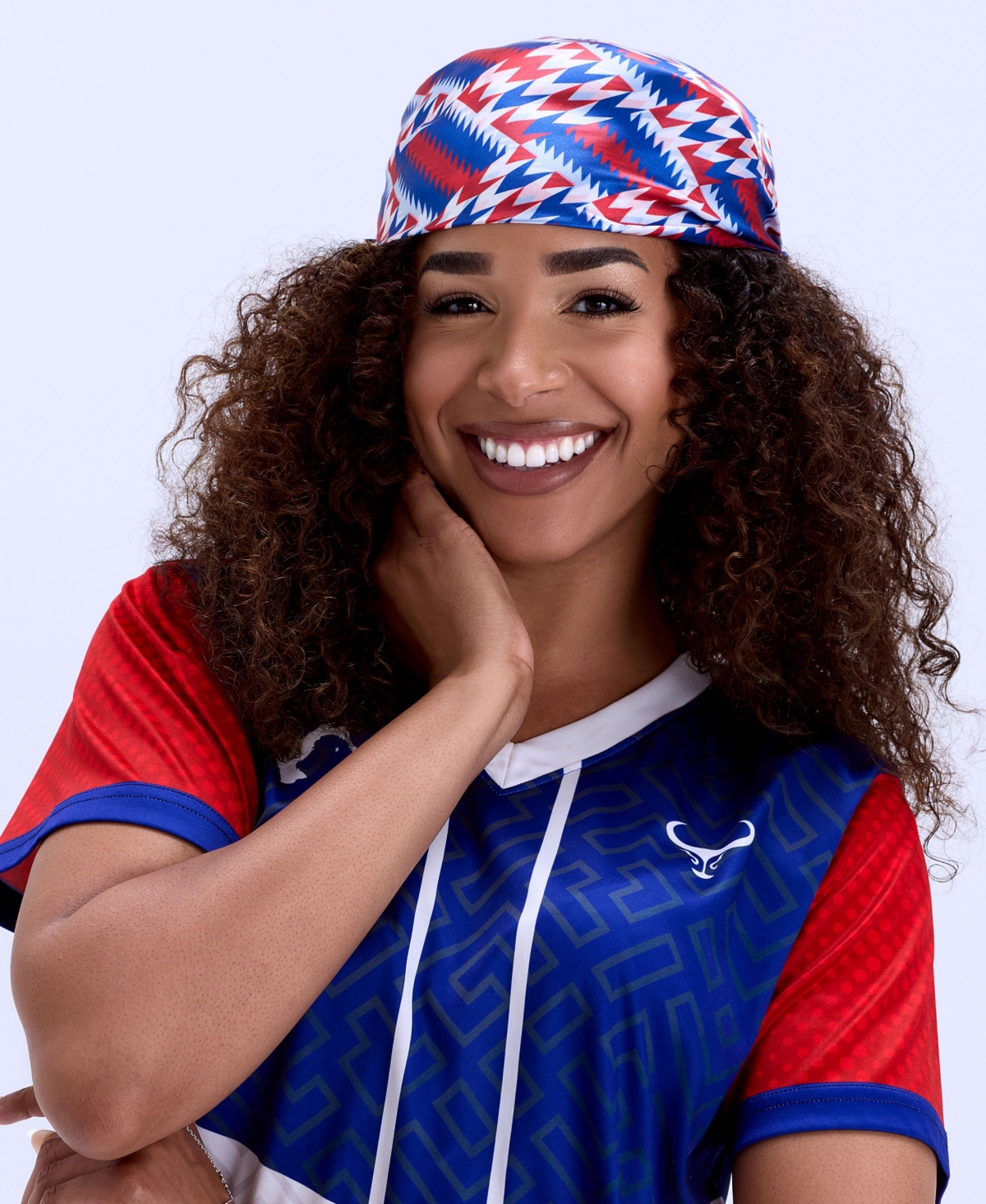 Click here for Kin Apparel Unisex Kente Satin Bandana - Royal ken... prices