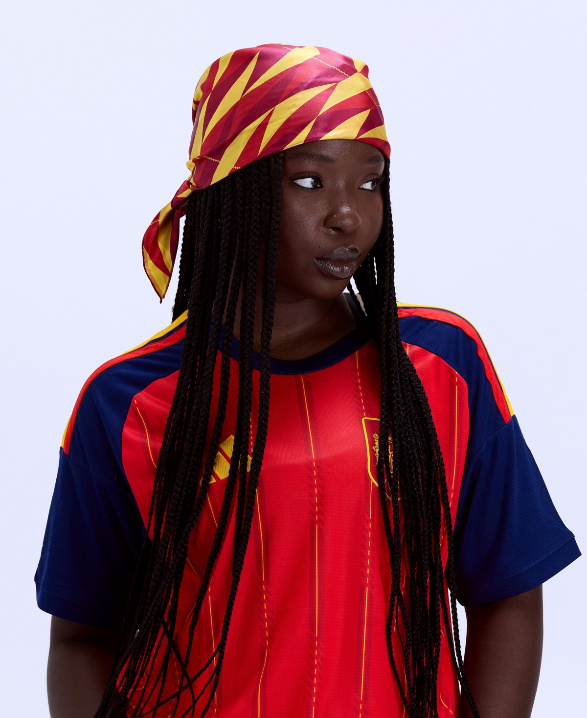 Click here for Kin Apparel Unisex Kente Satin Bandana - Solar ken... prices