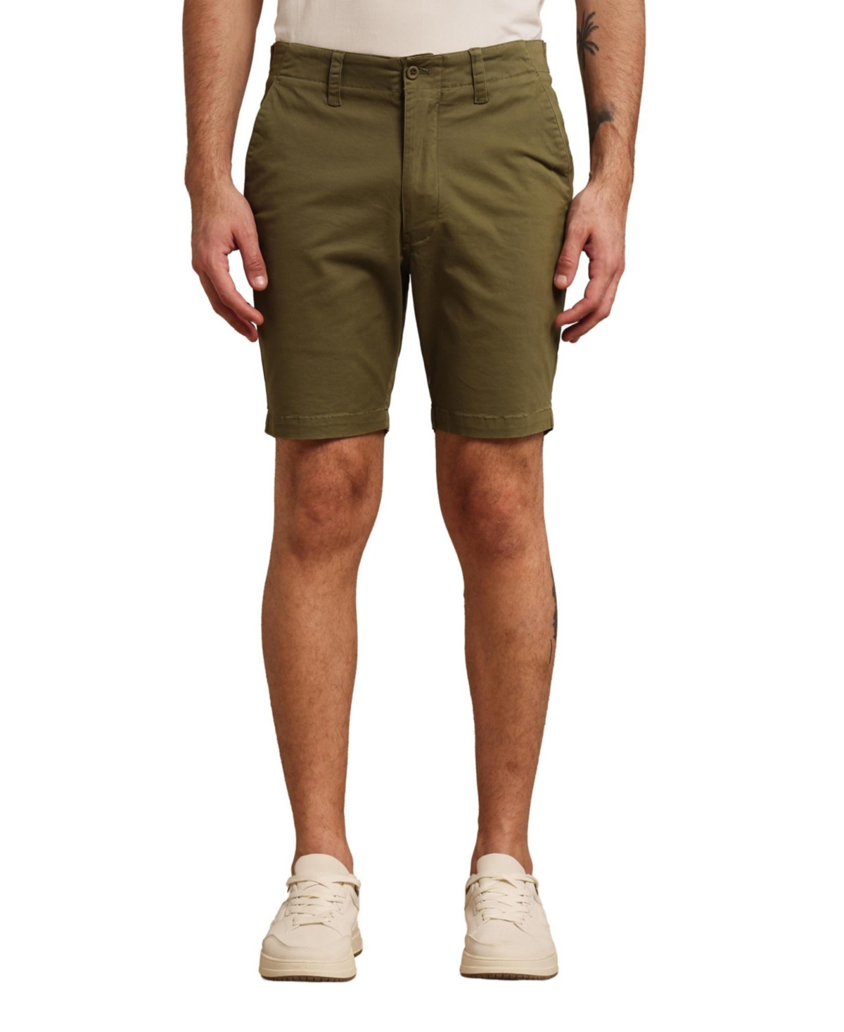 Click here for Members Only Mens smart-casual look Shorts - Olive prices