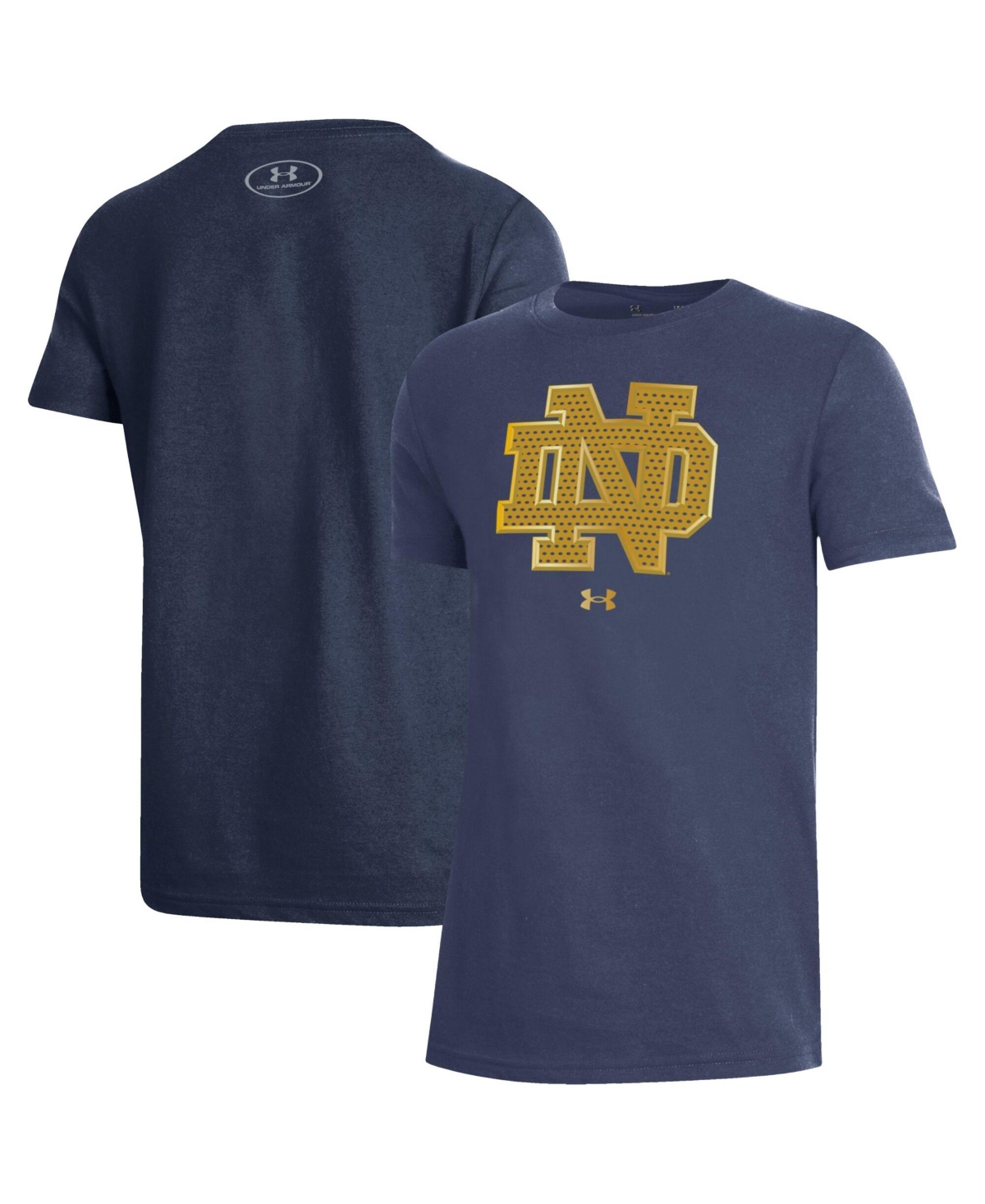 Click here for Under Armour Big Boys and Girls Navy Notre Dame Fi... prices