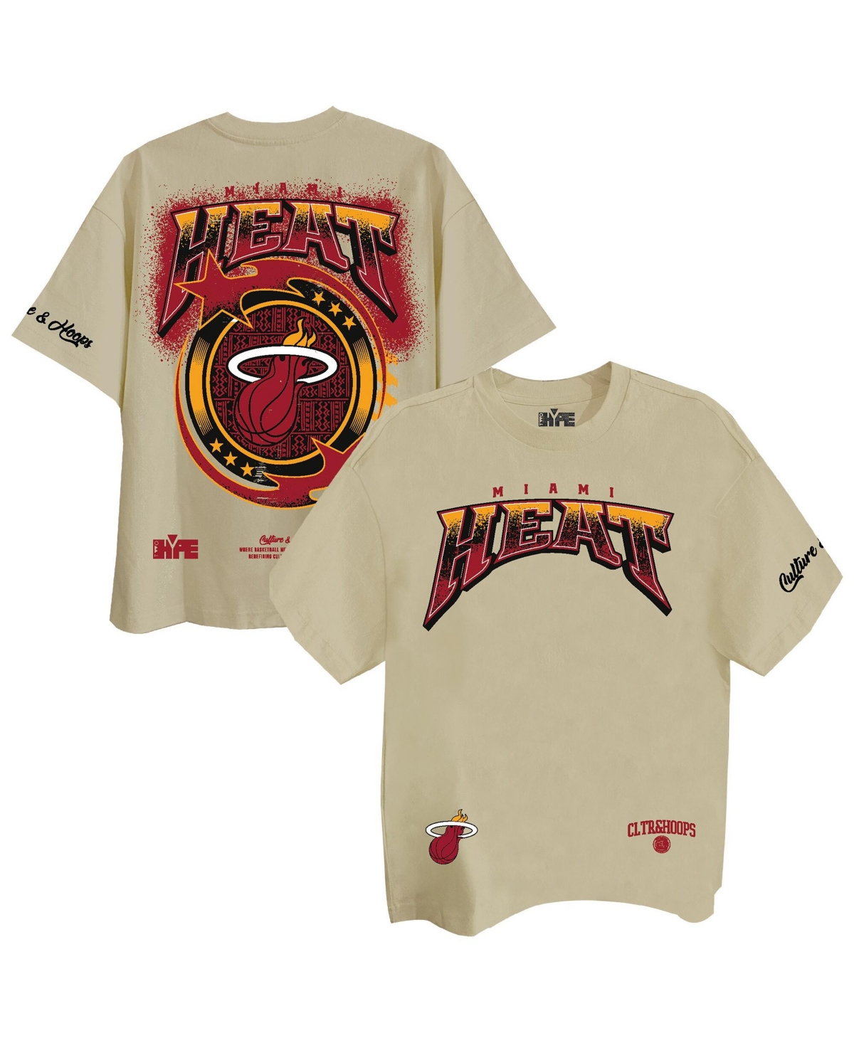 Click here for Two Hype Mens and Womens Cream Miami Heat Drip Dim... prices