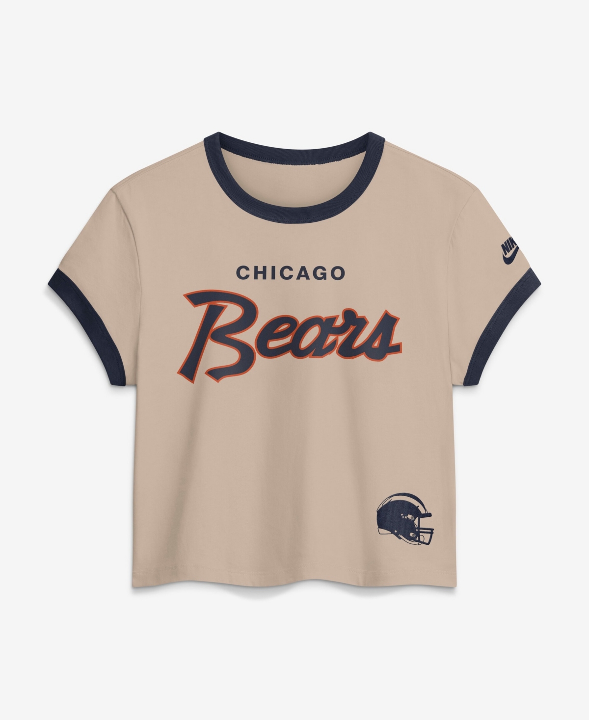 Click here for Nike Womens Chicago Bears Rewind Ringer Mod Croppe... prices