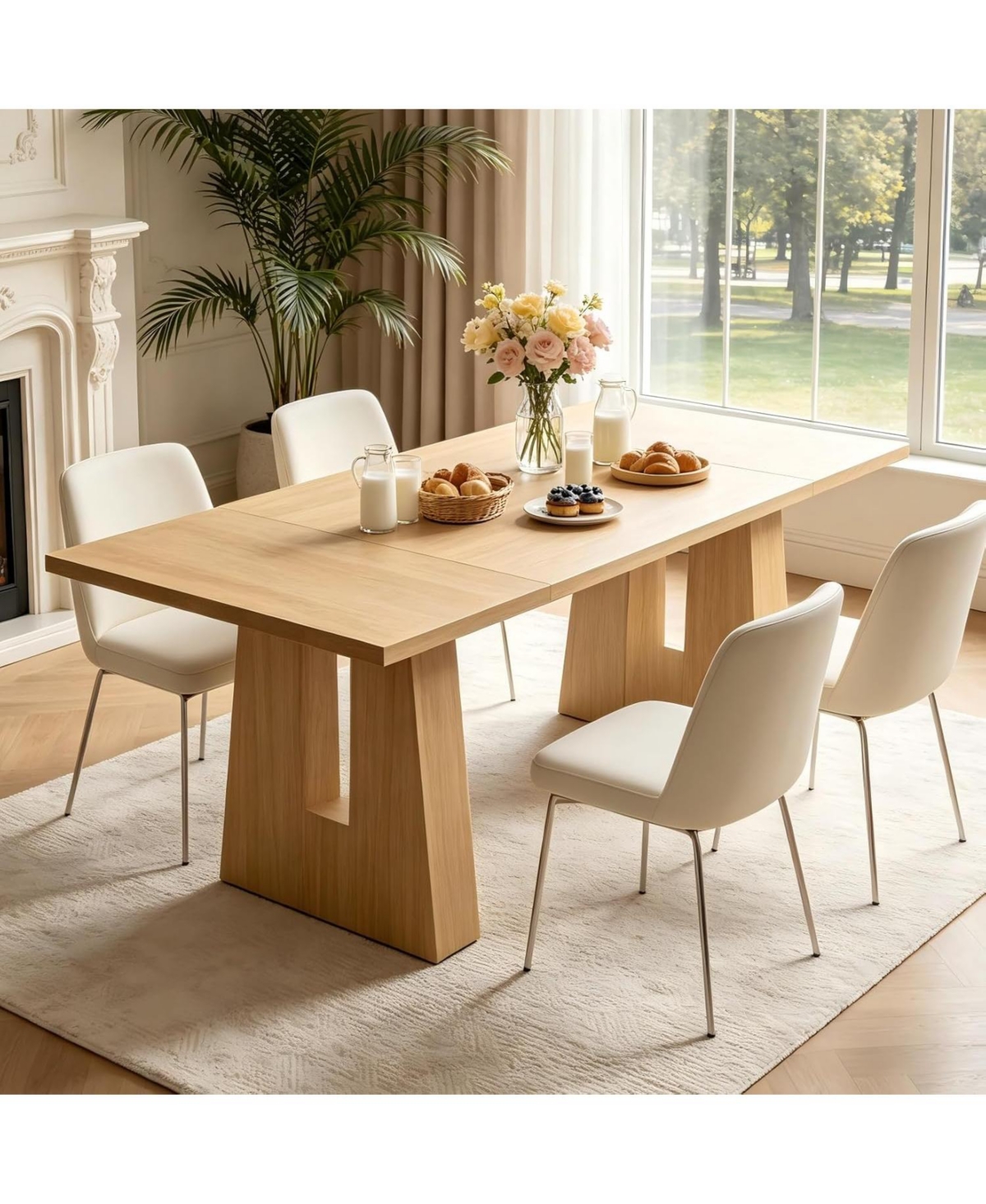 Click here for gaomon Dining Table for 4-6 People  Modern Kitchen... prices