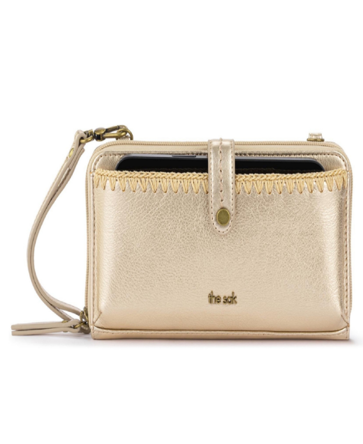 Click here for The Sak Iris Smartphone Leather Mini Crossbody Wal... prices