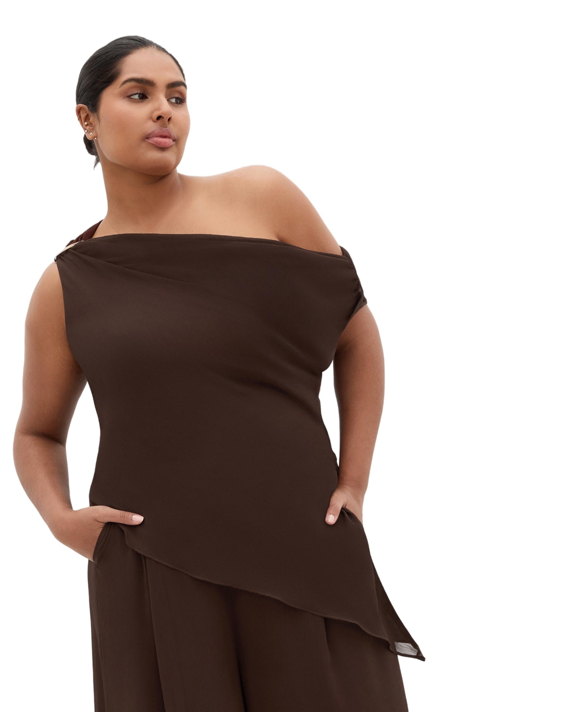 Click here for City Chic Womens Plus Size Skyla Off Shoulder Top... prices
