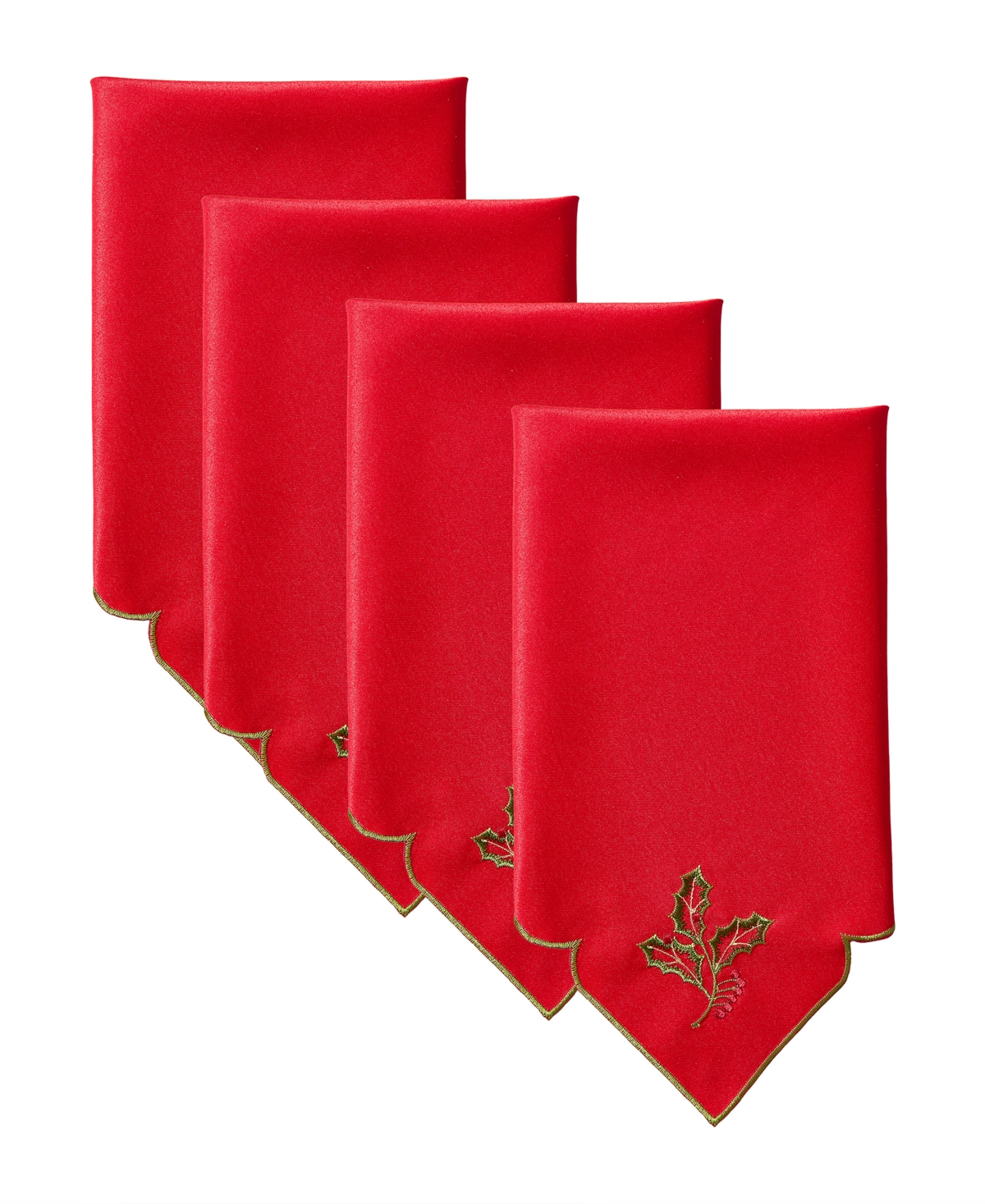 Click here for Lenox Holiday Embroidered Holly Napkin  4-Piece Se... prices