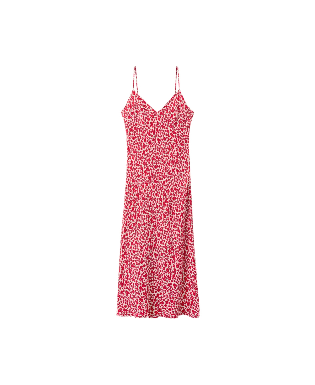 Click here for Mango Womens Floral Midi Thin-Strap V-Neck Dress -... prices