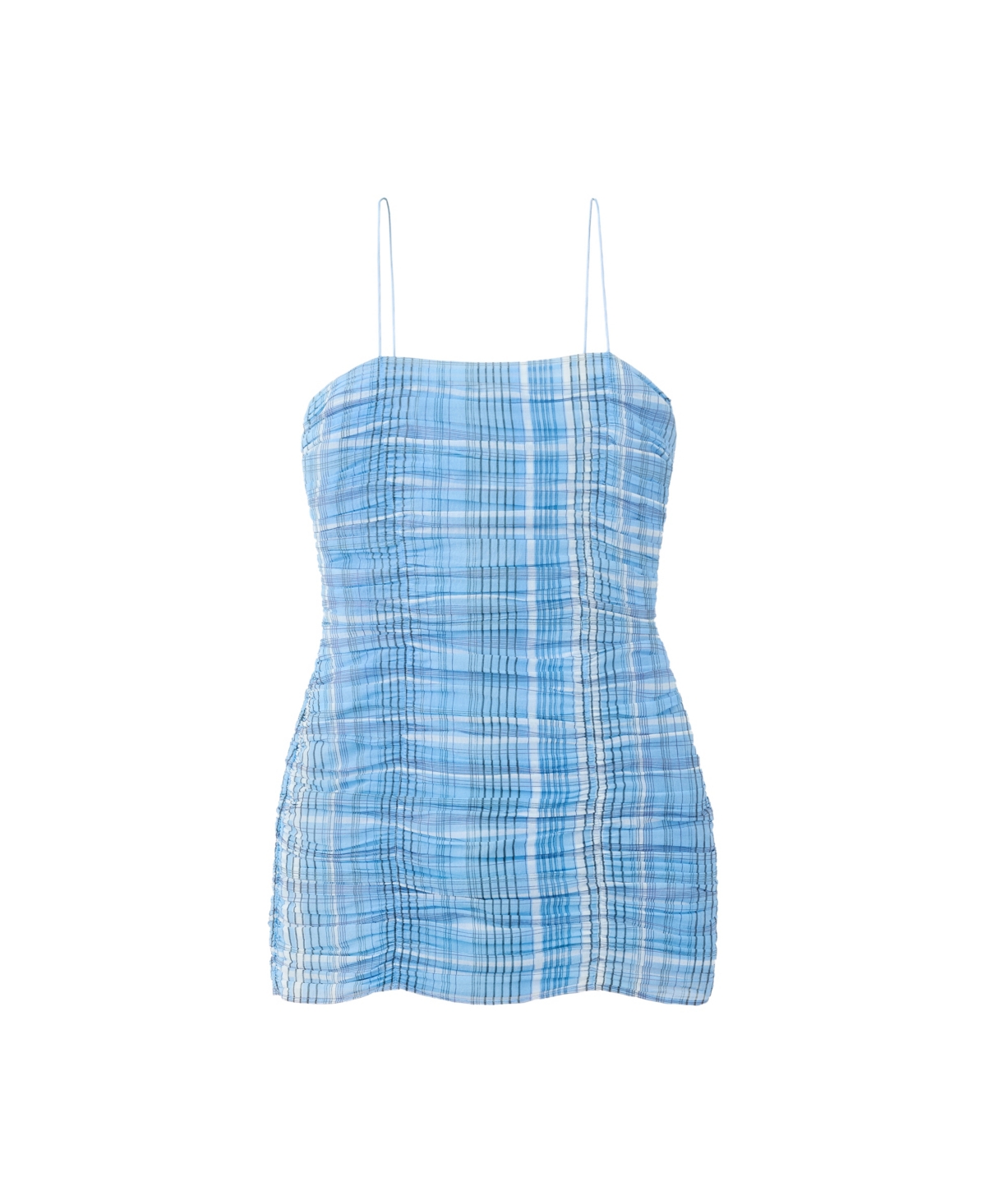 Click here for Mango Womens Plaid Ruched Strapless Mini Dress - B... prices