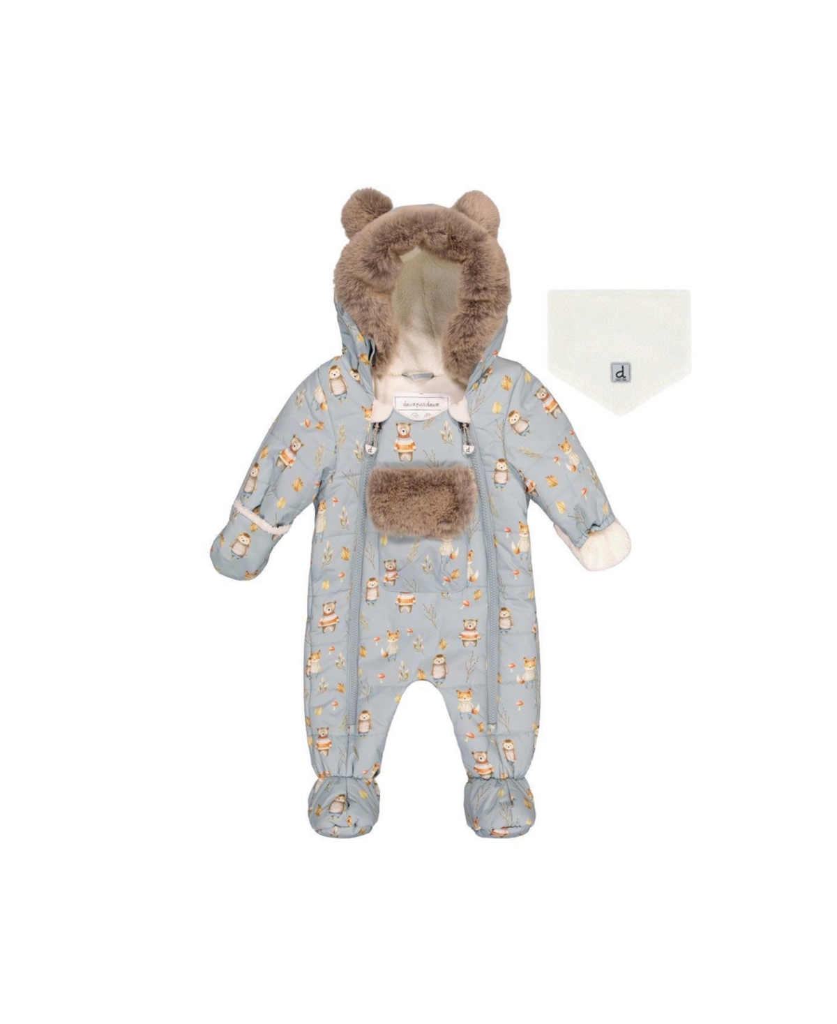 Click here for Deux par Deux Baby Boy One Piece Snowsuit Adapted... prices