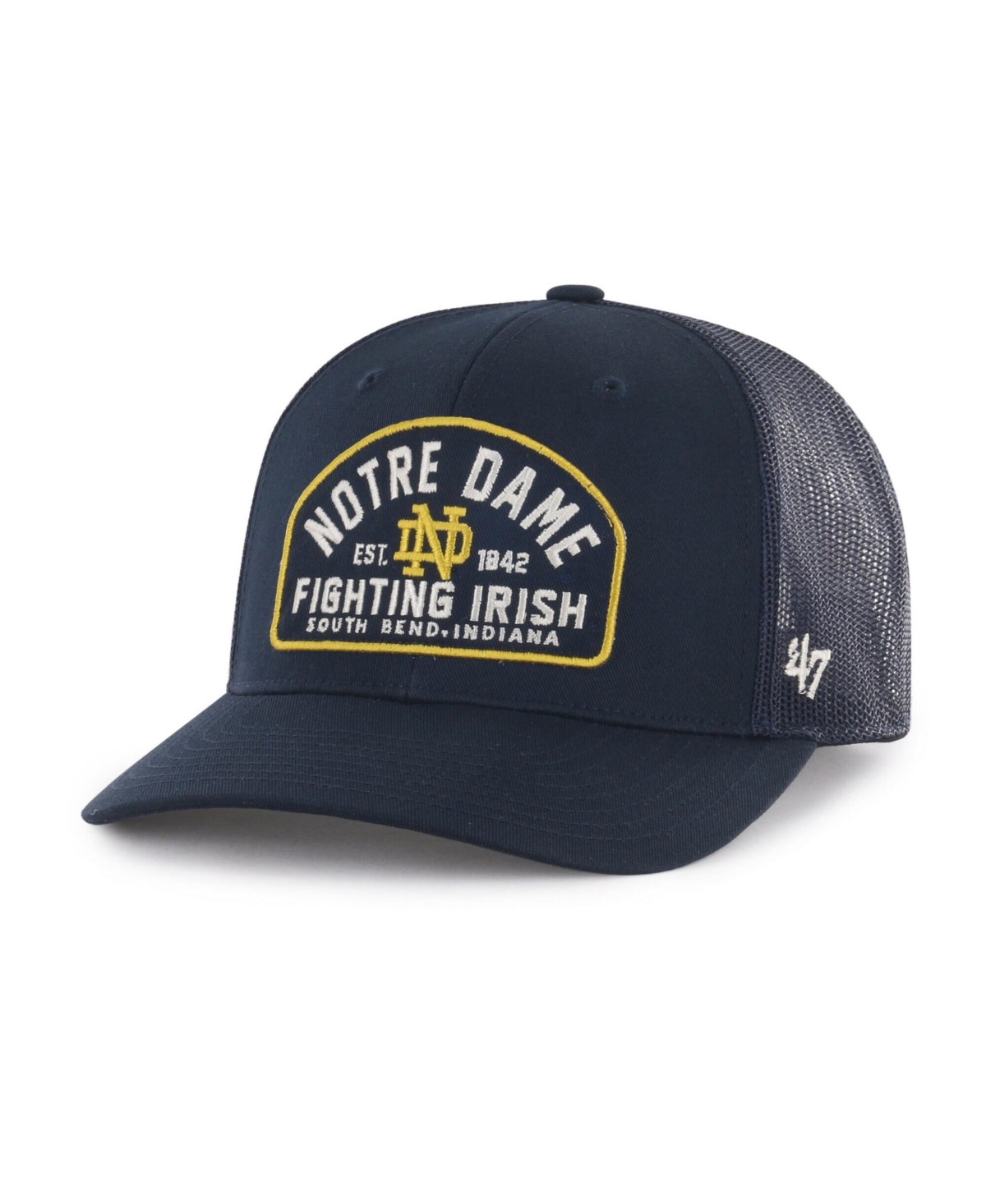 Click here for 47 Brand Mens Navy Notre Dame Fighting Irish Lelan... prices
