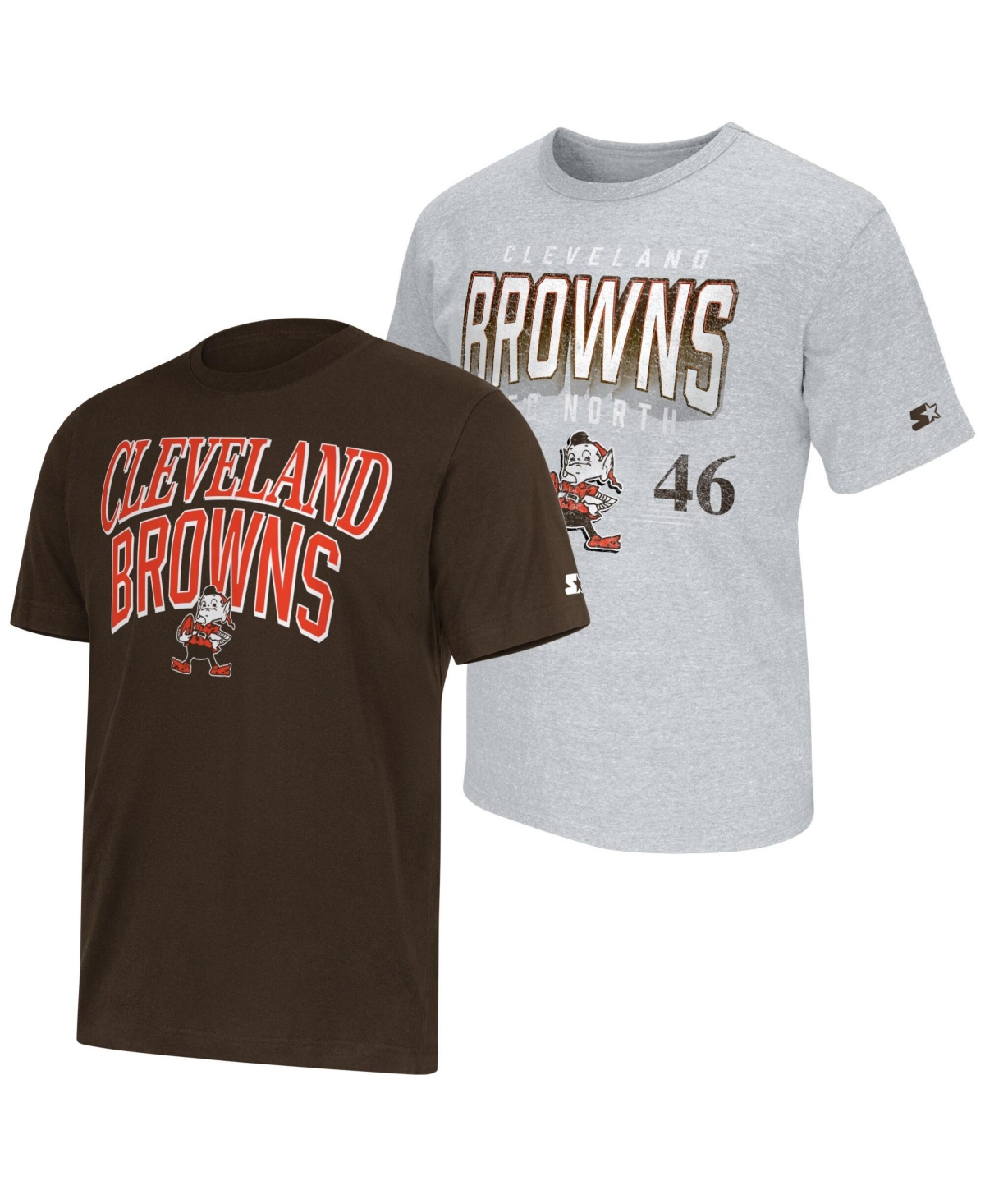 Click here for Starter Mens 2-Pack Brown/Gray Cleveland Browns Th... prices