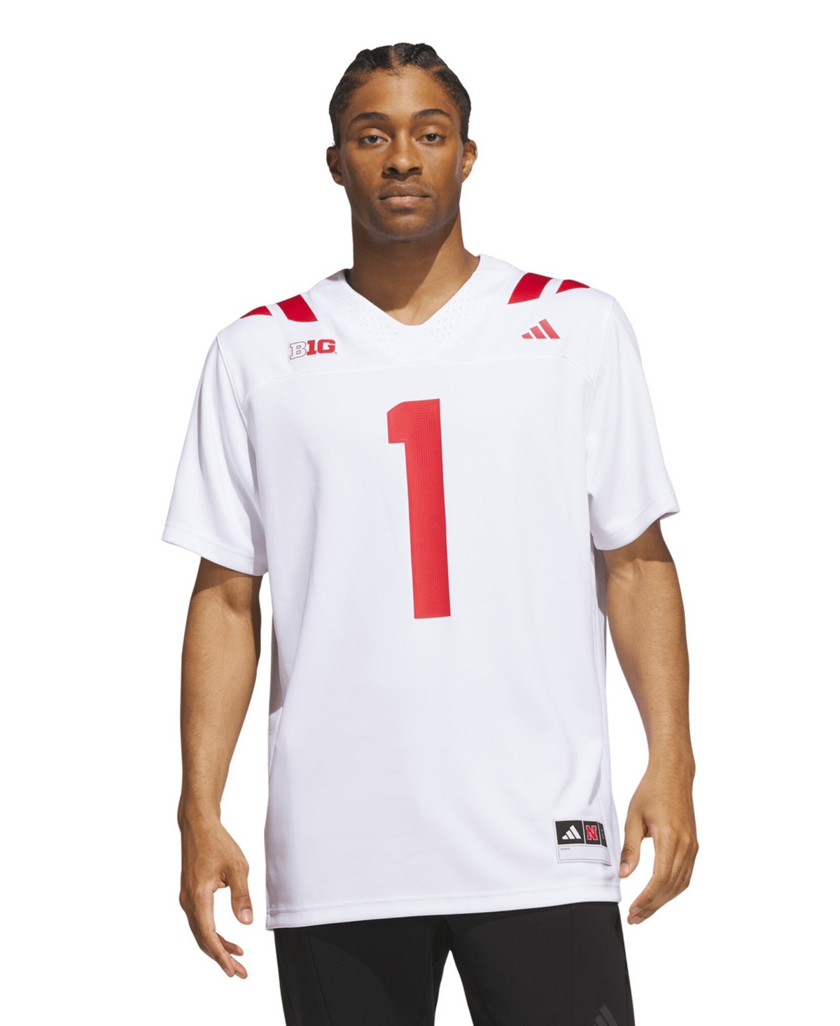 Click here for Adidas Mens #1 White Nebraska Huskers Away Premier... prices