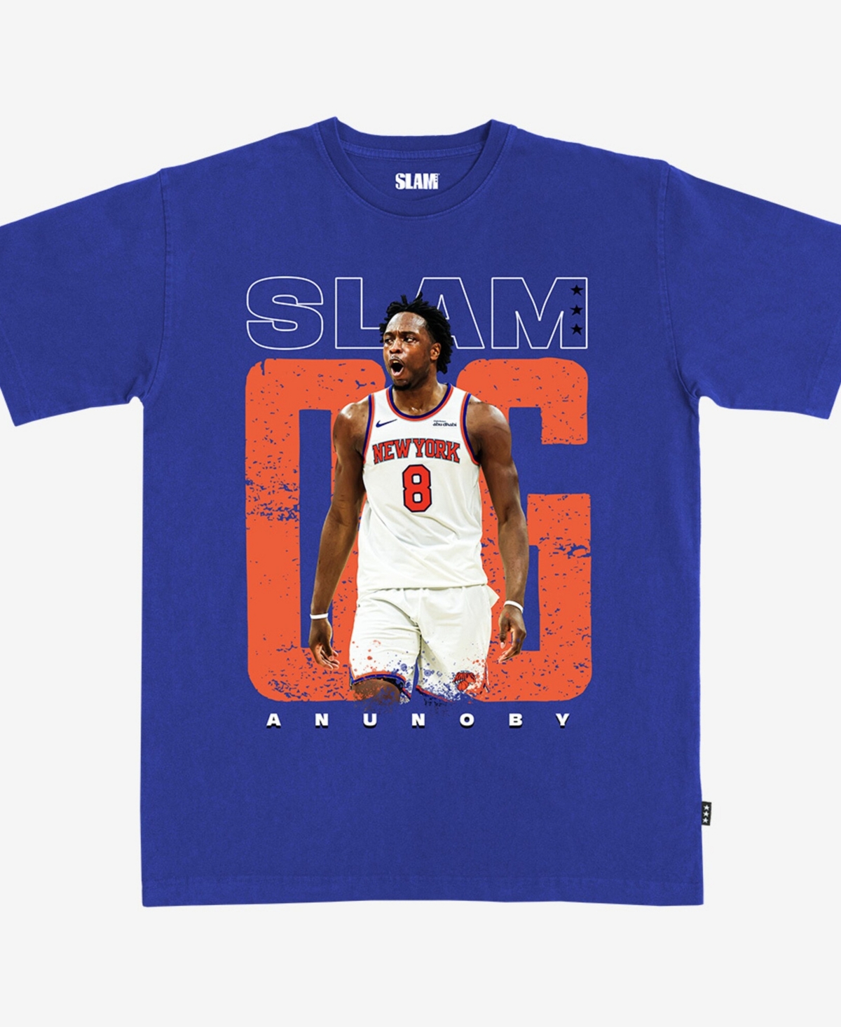 Click here for Slam Mens and Womens Og Anunoby Blue New York Knic... prices