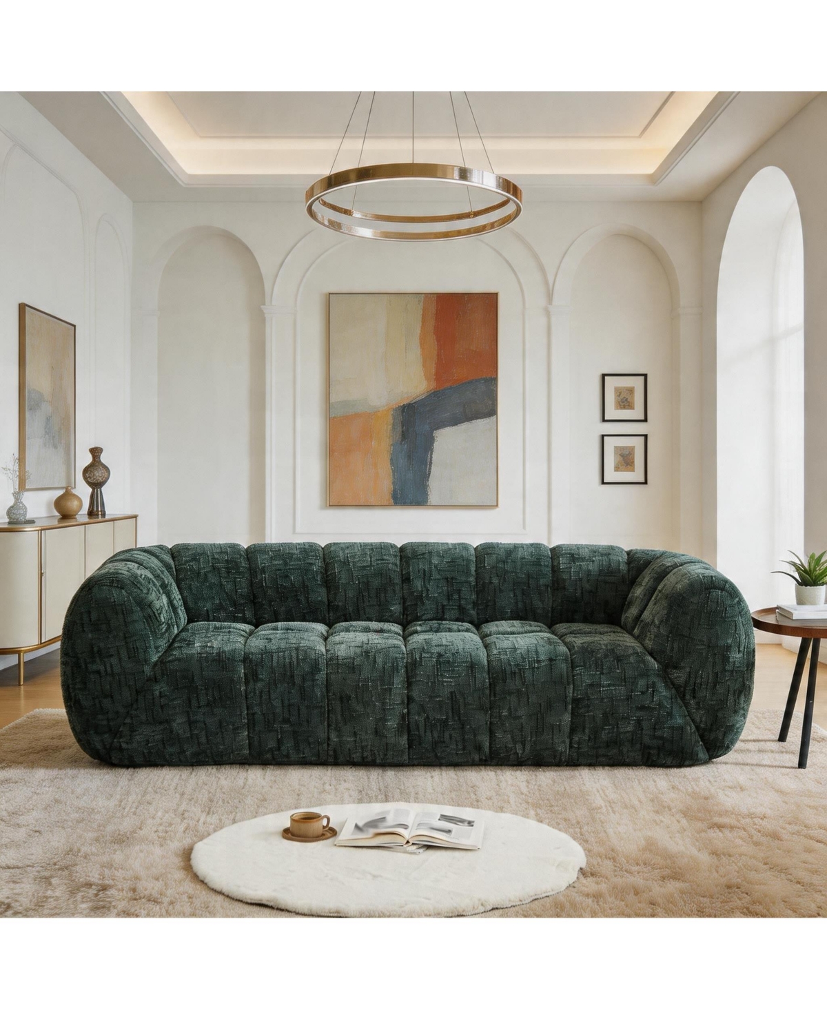 Click here for Sailvan 3-Seater Modern Quilted Cloud Sofa  Deep S... prices