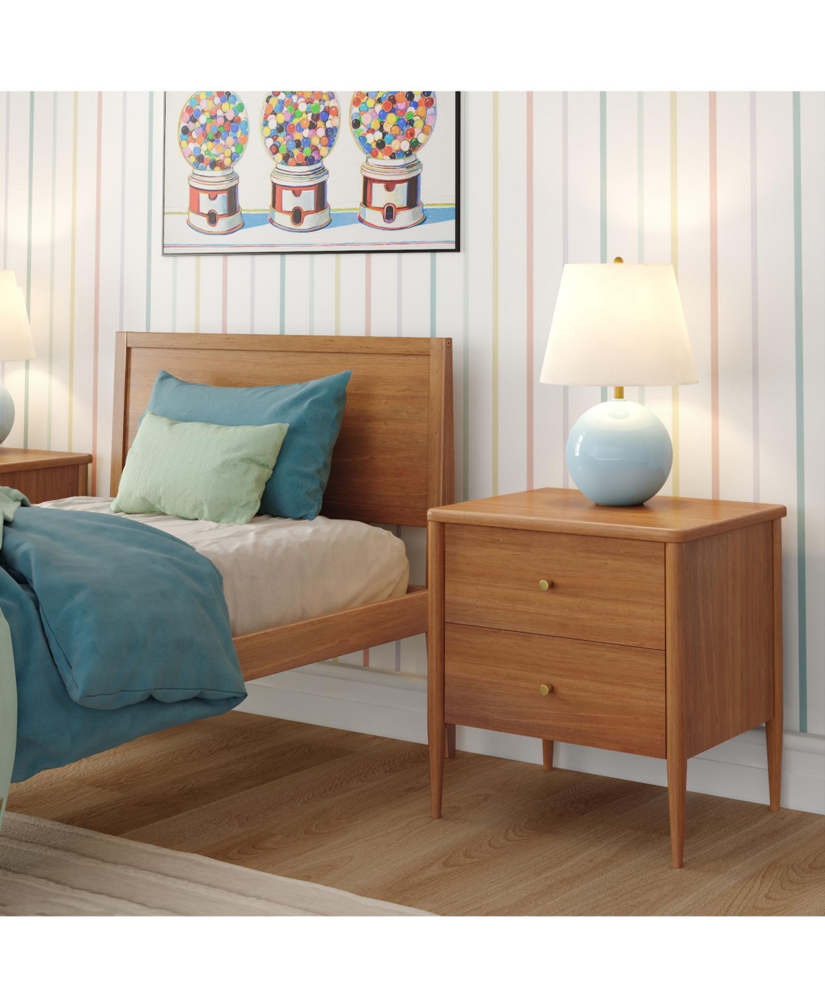 Click here for Max and Lily Harbor 2-Drawer Nightstand  Pecan - P... prices