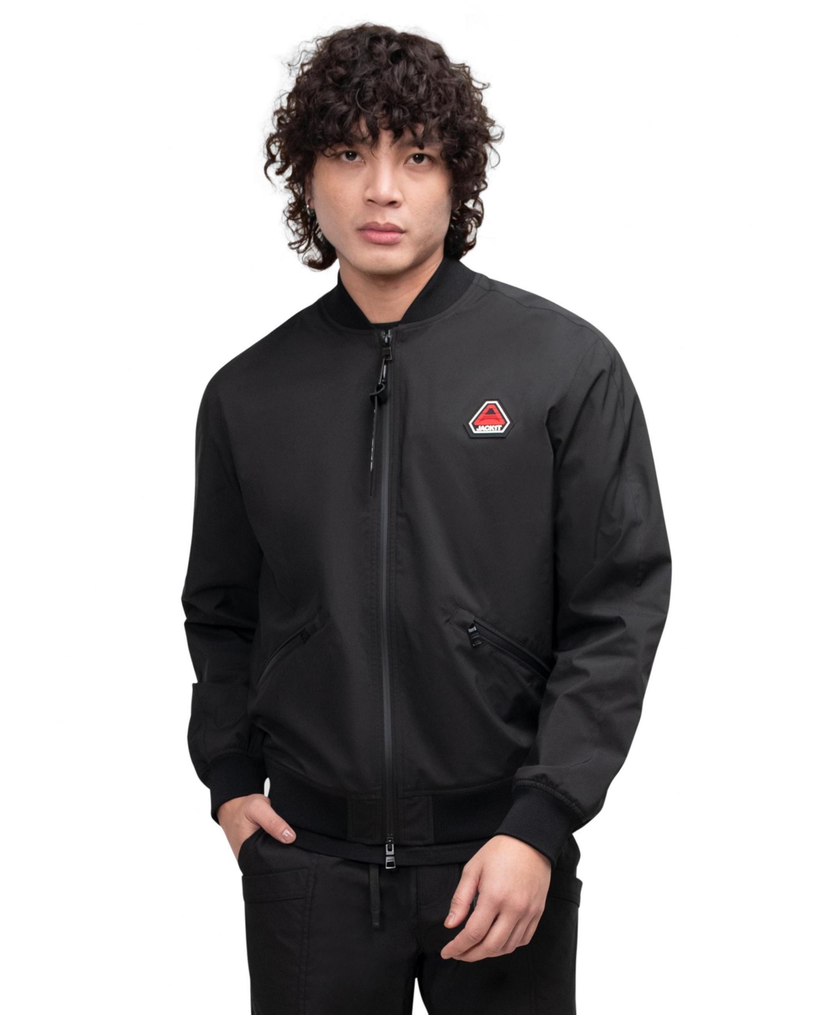 Click here for JACK1T Mens Oberon Tech Bomber Jacket - Black prices