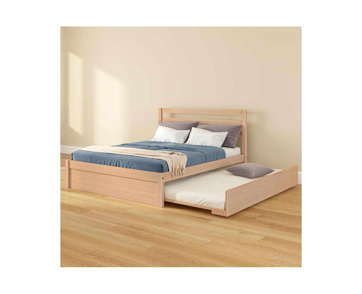 Click here for Grain & Grove Bear Full Single Bed With Trundle  O... prices