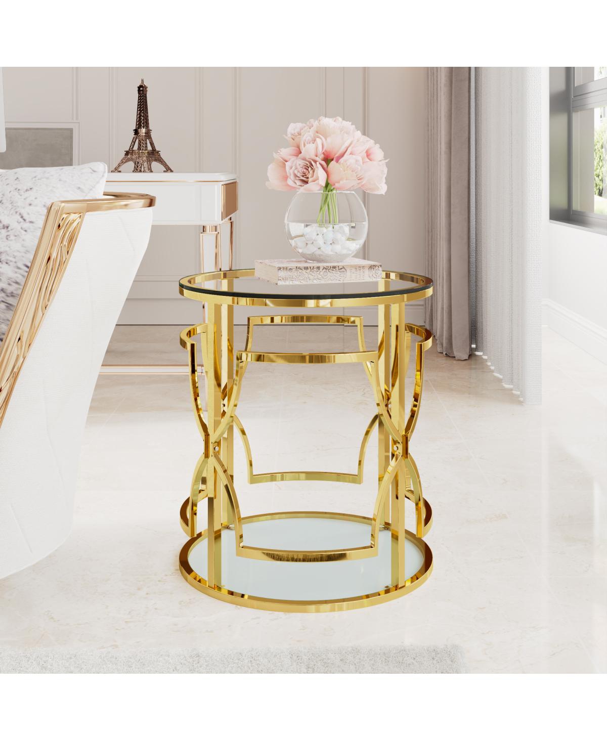 Click here for Streamdale Furniture 19.7 Luxury Round Side Table... prices