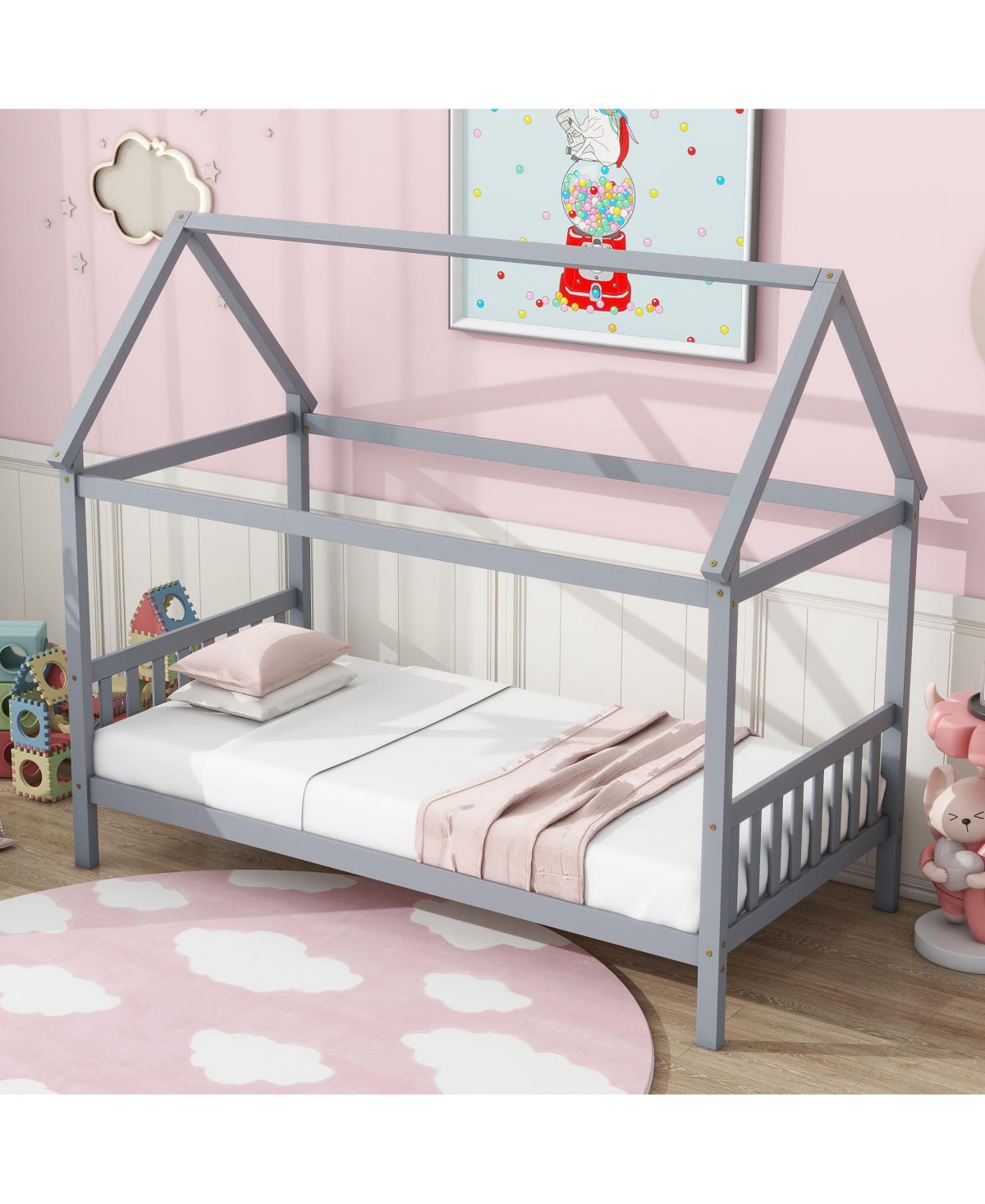 Click here for Sailvan Bed with Headboard and Footboard  Twin Rub... prices