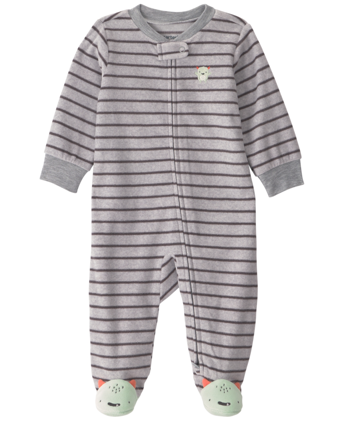 Click here for Carters Baby Boys Monster Striped Fleece 2-Way Zip... prices
