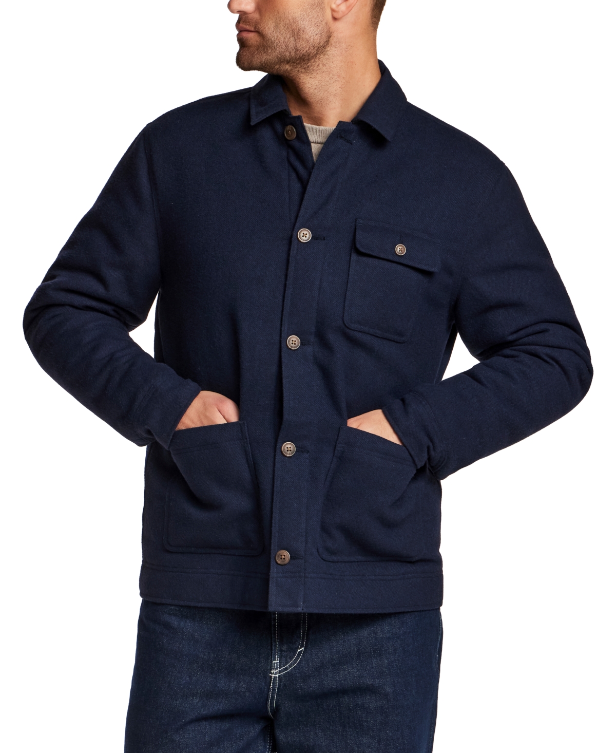 Click here for Weatherproof Vintage Mens Faux Wool Padded Jacket... prices