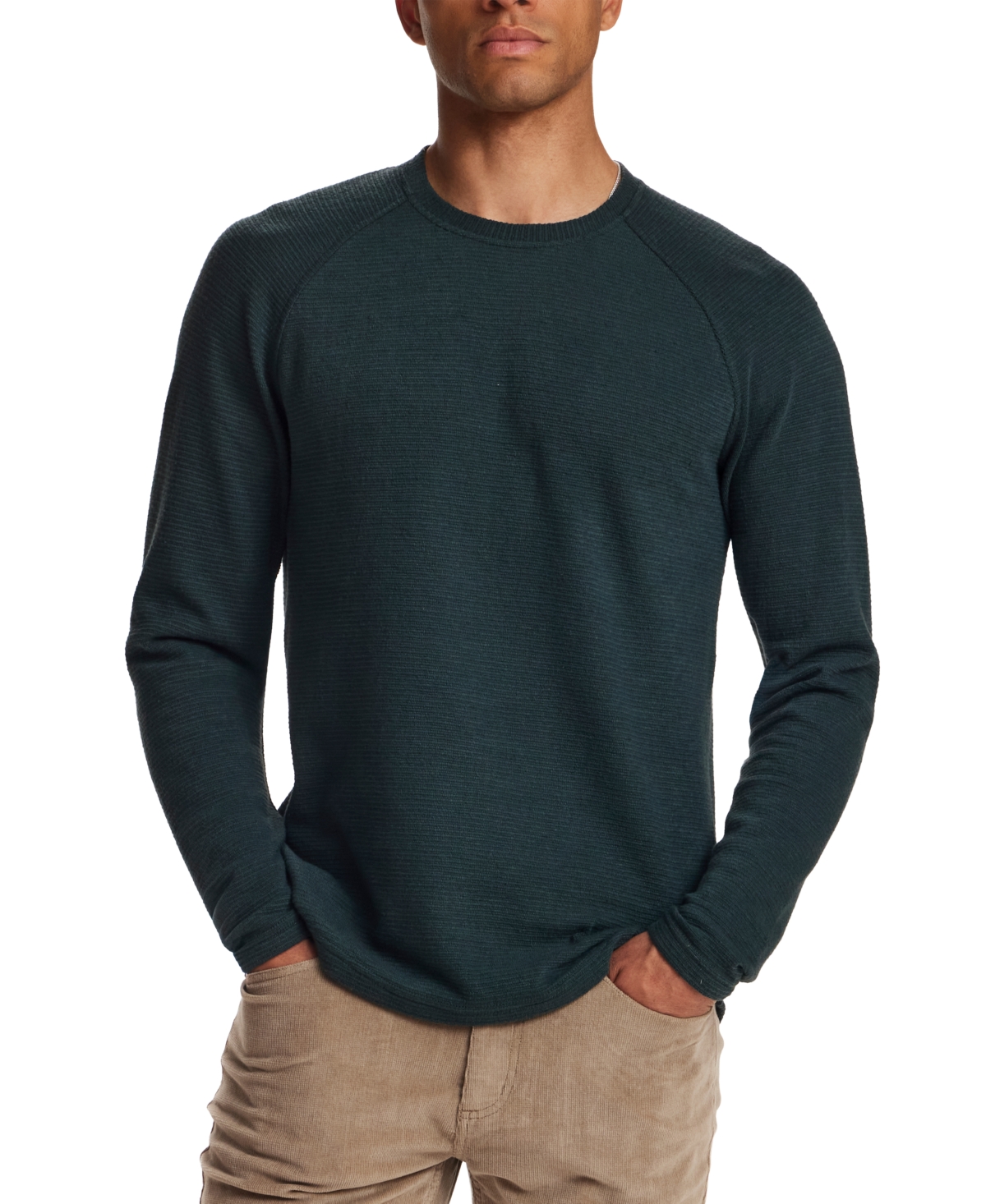 Click here for Weatherproof Vintage Mens Ribbed Raglan Crewneck T... prices