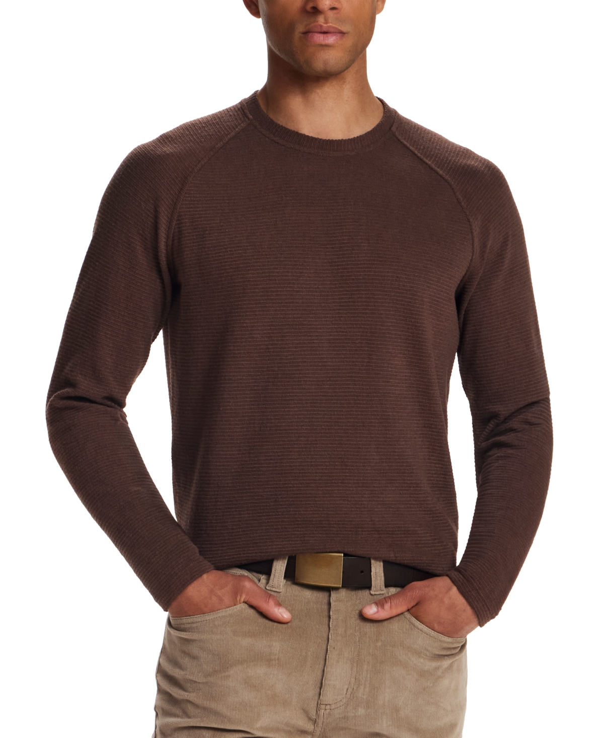 Click here for Weatherproof Vintage Mens Ribbed Raglan Crewneck T... prices
