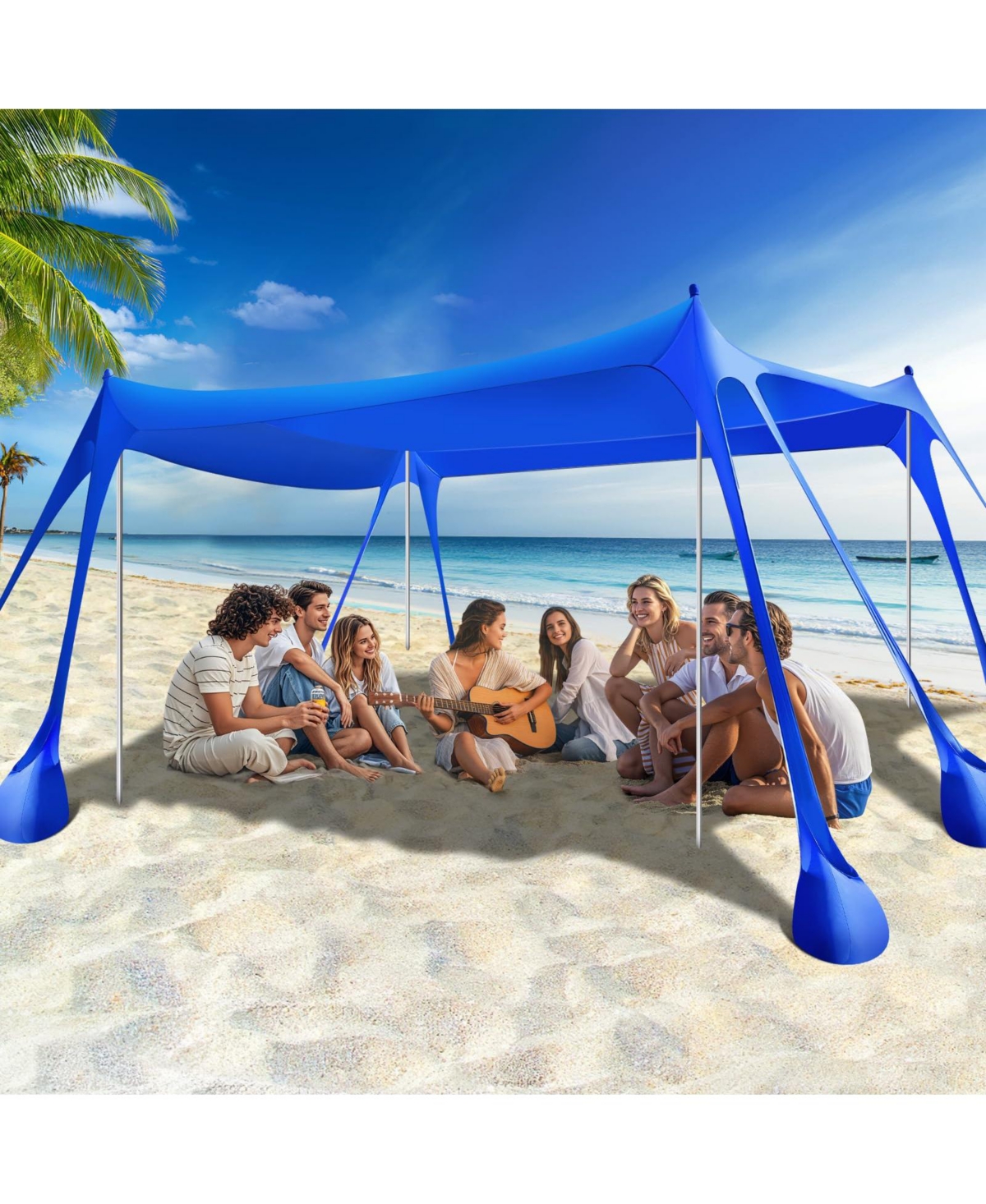 Click here for Aofar Beach Tent Sun Shelter Sandbags Stability Po... prices