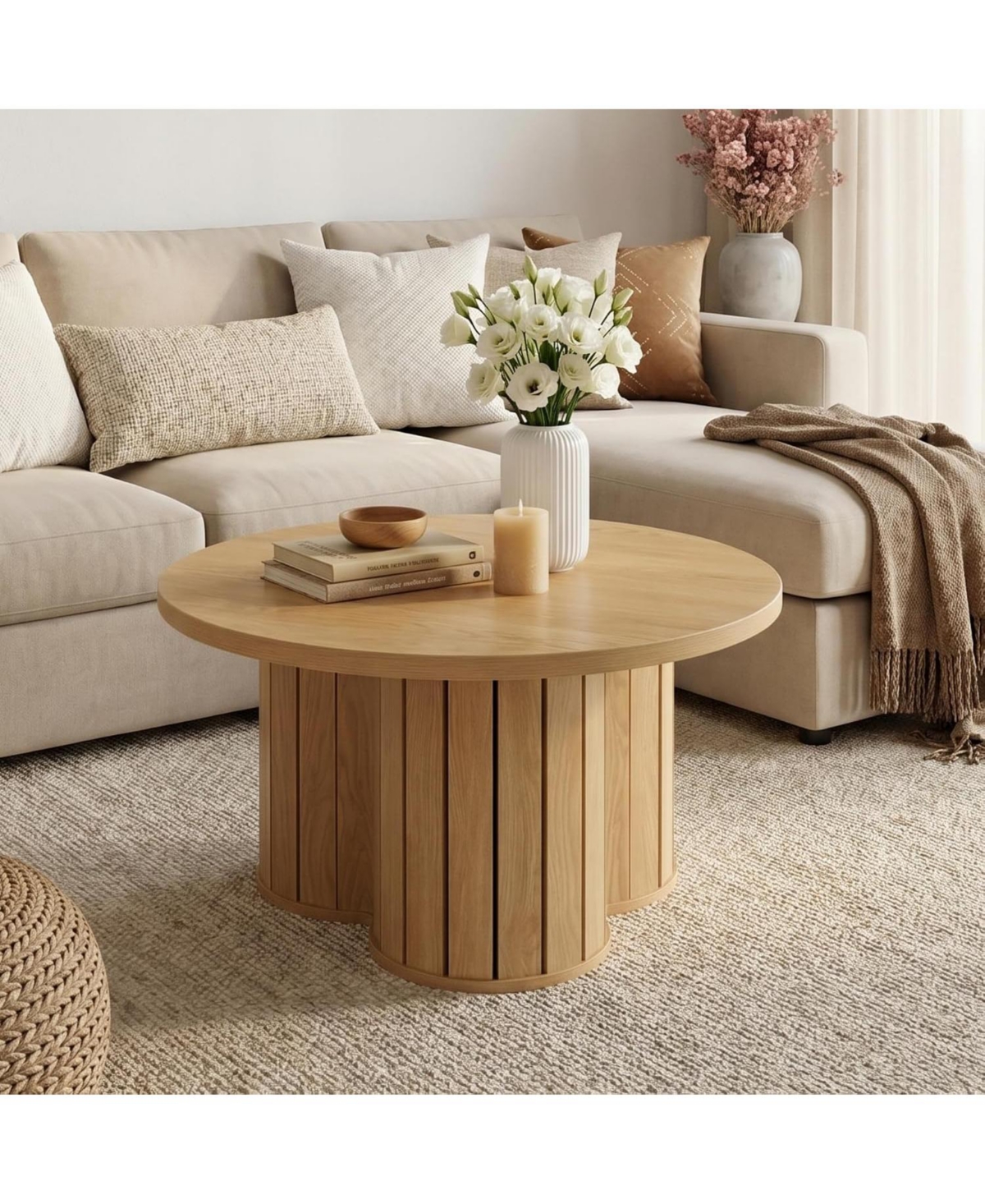 Click here for Tribesigns Round Coffee Table  31.5 Wooden Circle... prices