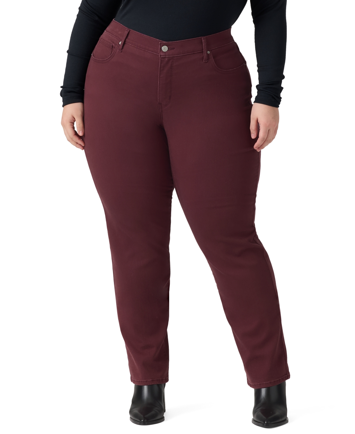Click here for Levis Plus Size 314 Shaping Straight Mid-Rise Stra... prices