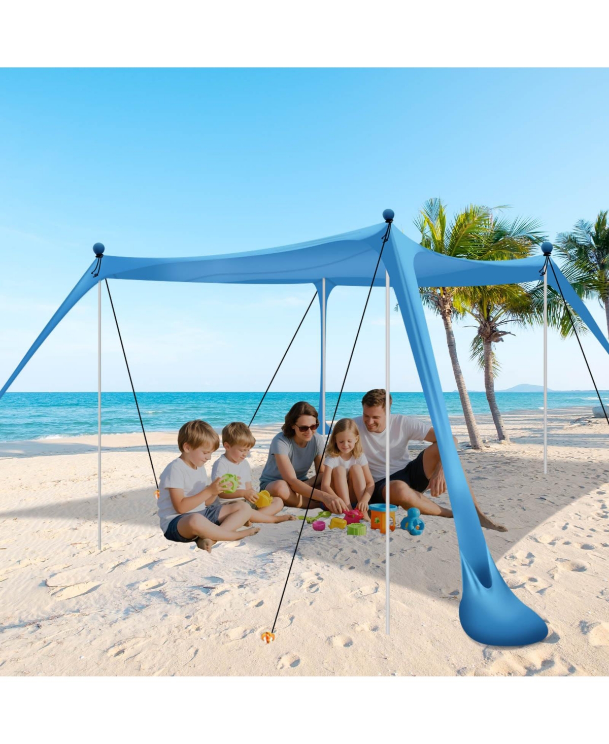 Click here for Aofar Beach Tent UPF50+ Sun Shelter with Sandbags... prices