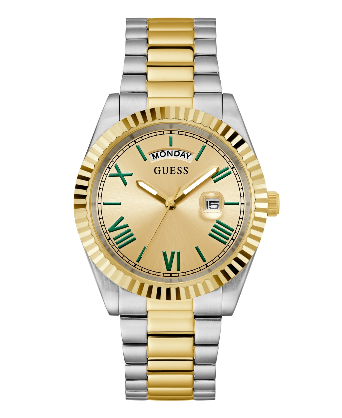 Click here for Guess Mens Quartz Two-Tone Stainless Steel Watch 4... prices