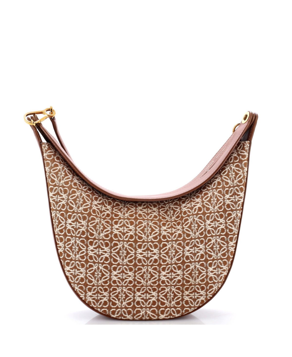 Click here for Pre-Owned Loewe Luna Hobo Anagram Jacquard - Brown prices