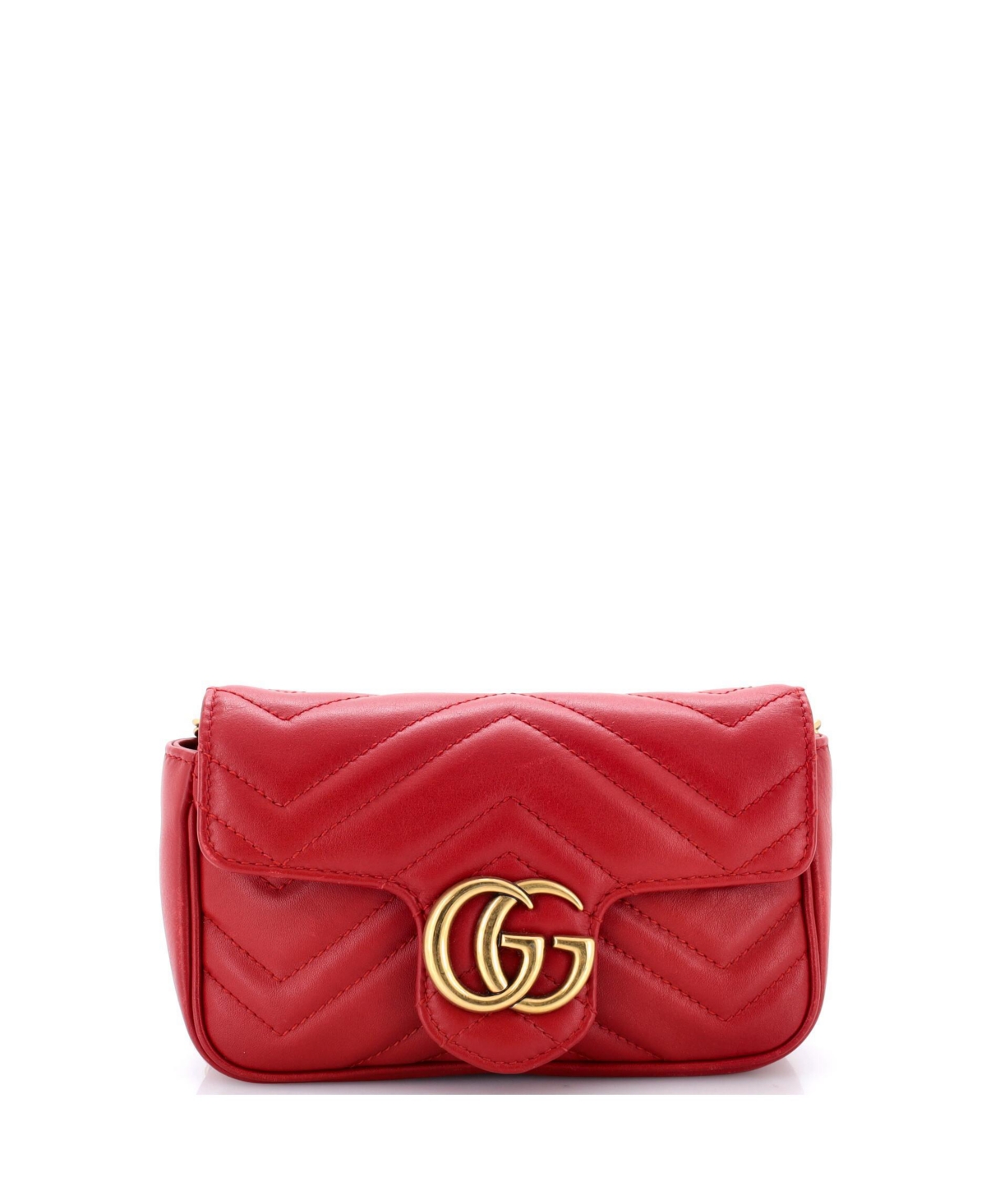 Click here for Pre-Owned Gucci Super Mini Gg Marmont Flap Bag Mat... prices