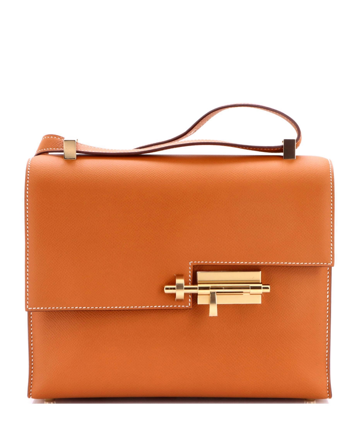Click here for Pre-Owned Hermes 21 Verrou Bag Epsom - Brown prices