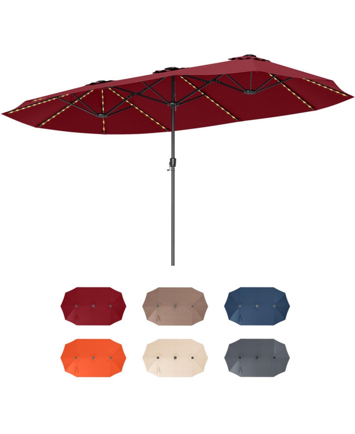 Click here for Gouun 15.5 ft Extra-Large Double-Sided Patio Umbre... prices