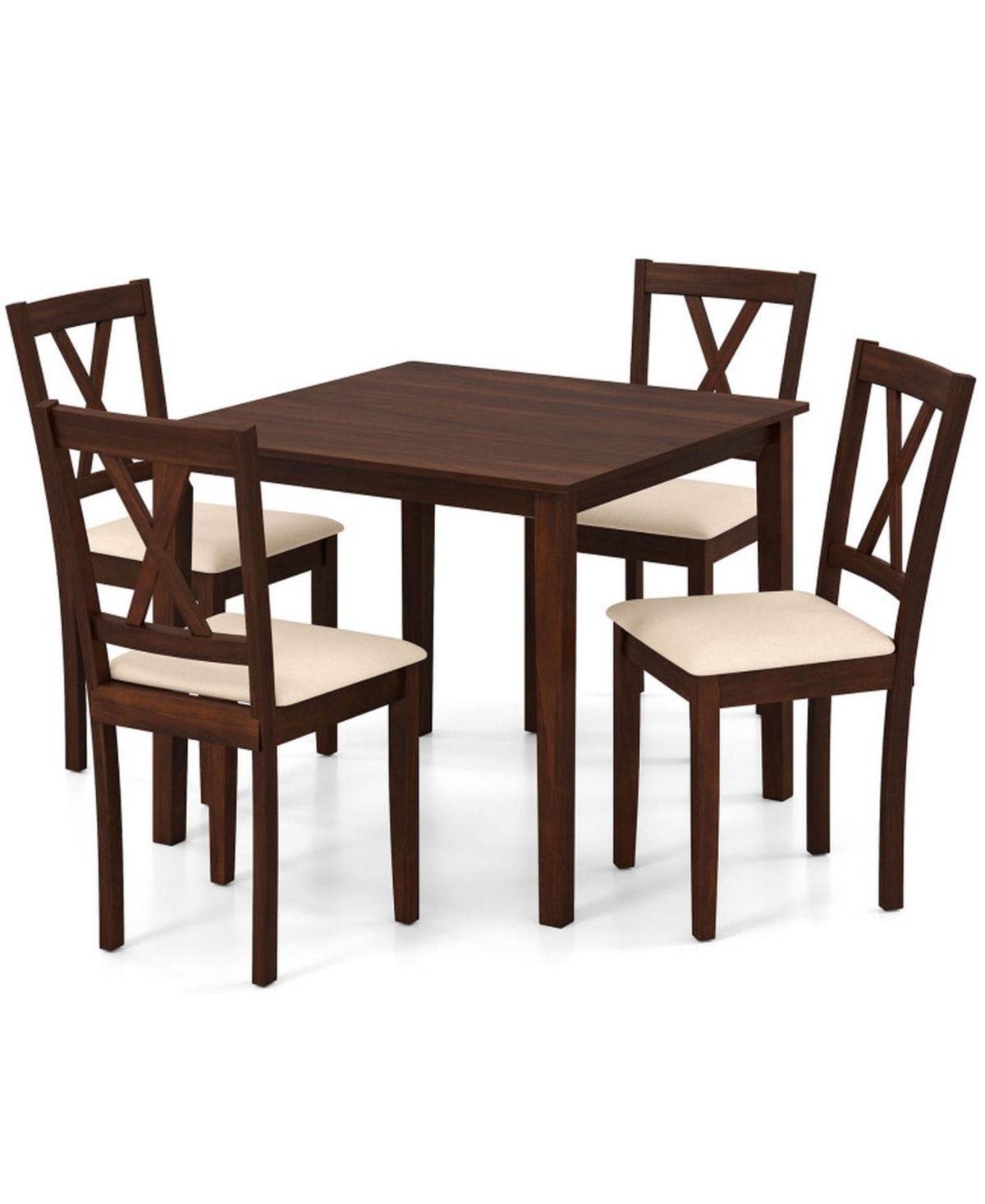 Click here for Sugift 5-Piece Square Kitchen Table and 4 Armless... prices